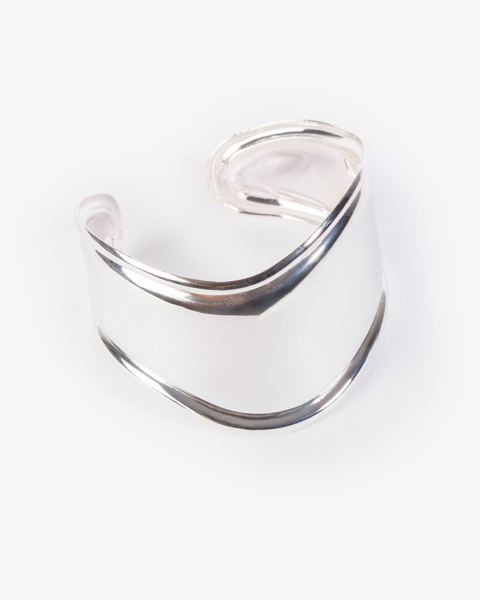 Silver Wide Wavey Cuff Bracelet | colette hayman