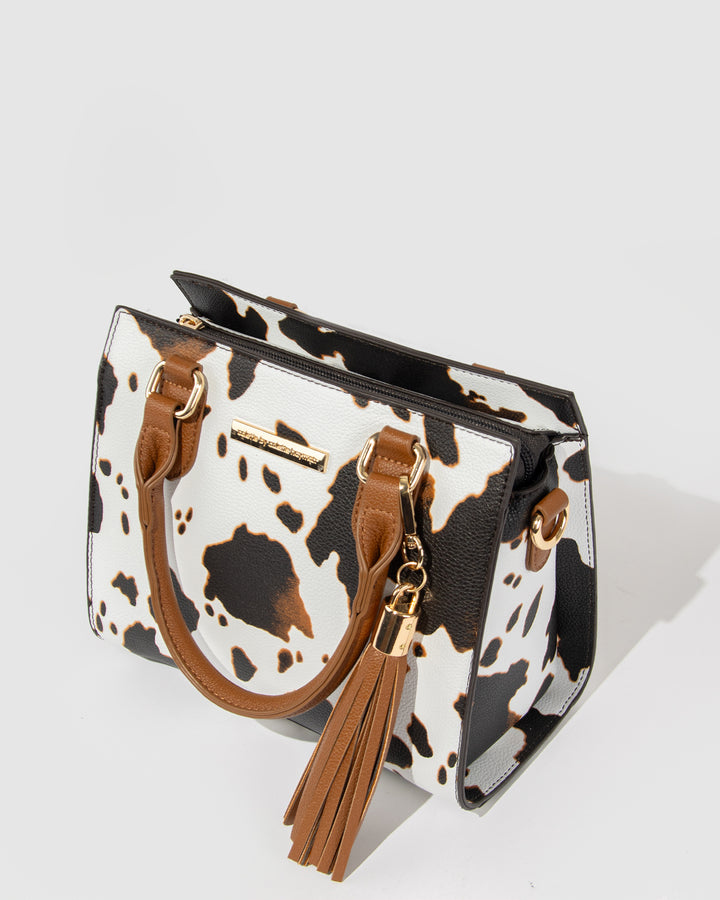 Print Sia Mini Tassel Tote
