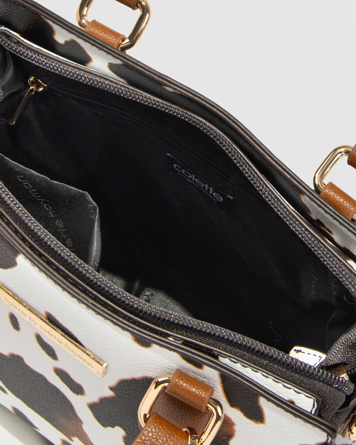 Print Sia Mini Tassel Tote