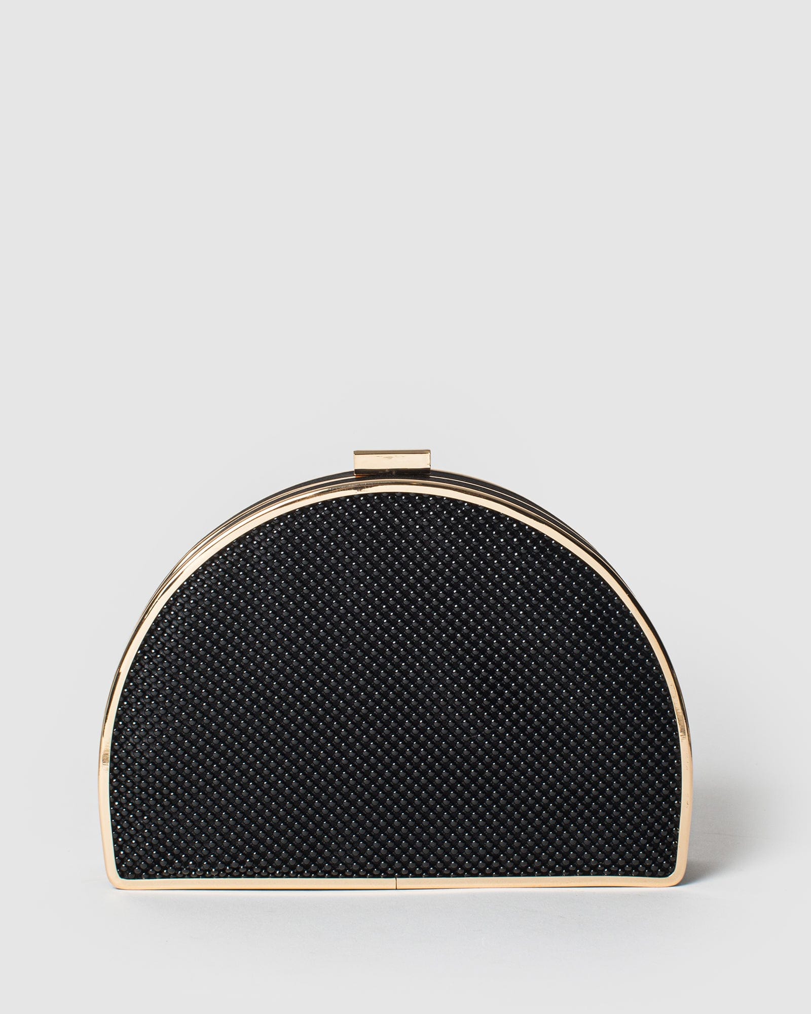 Black Elena Bead Clutch Bag | colette hayman