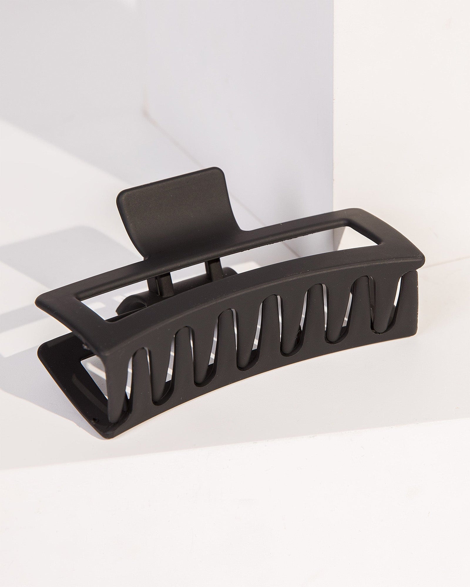 Black Extra Large Rectangle Claw Clip