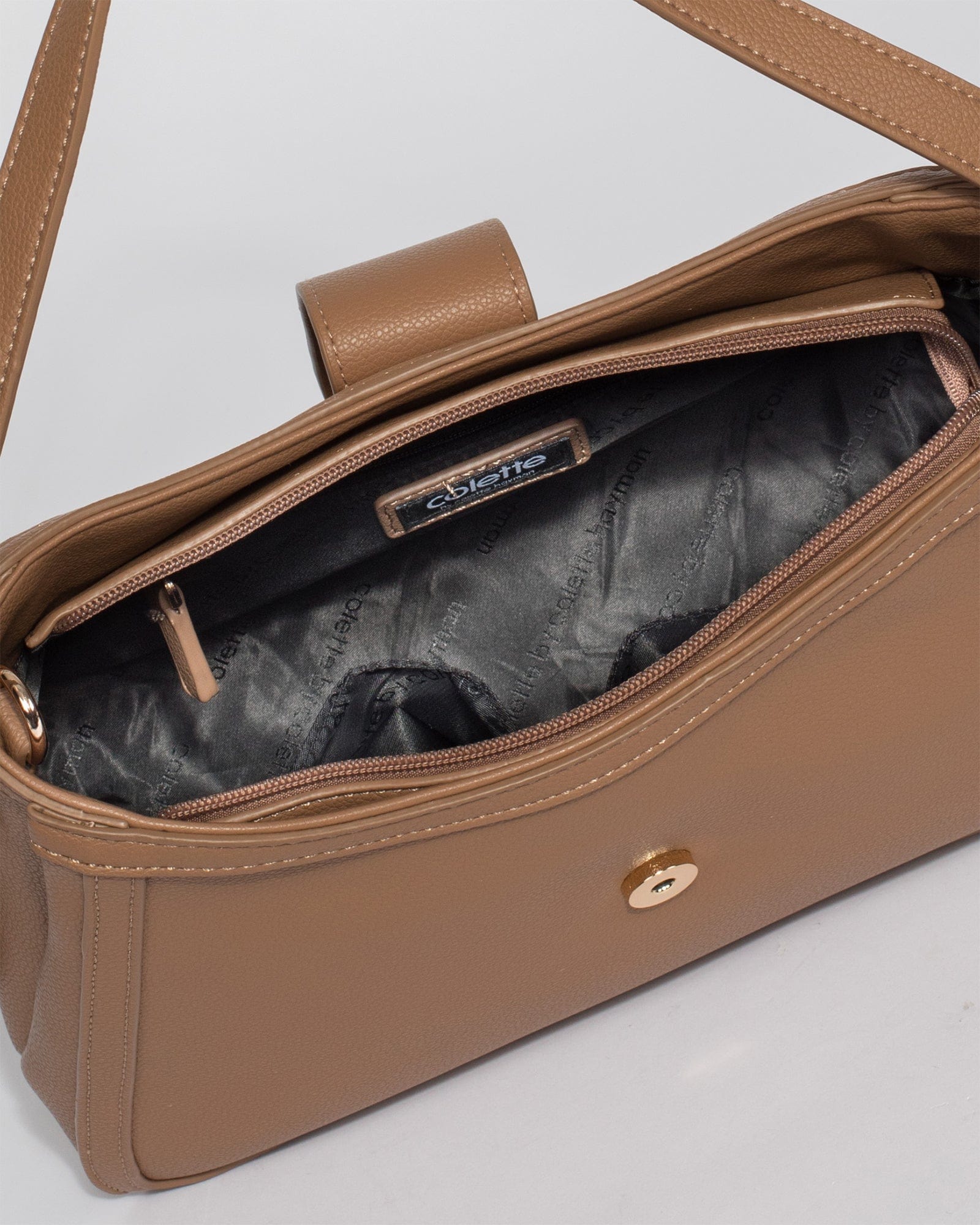 Caramel Elena Shoulder Bag Online | Colette Hayman