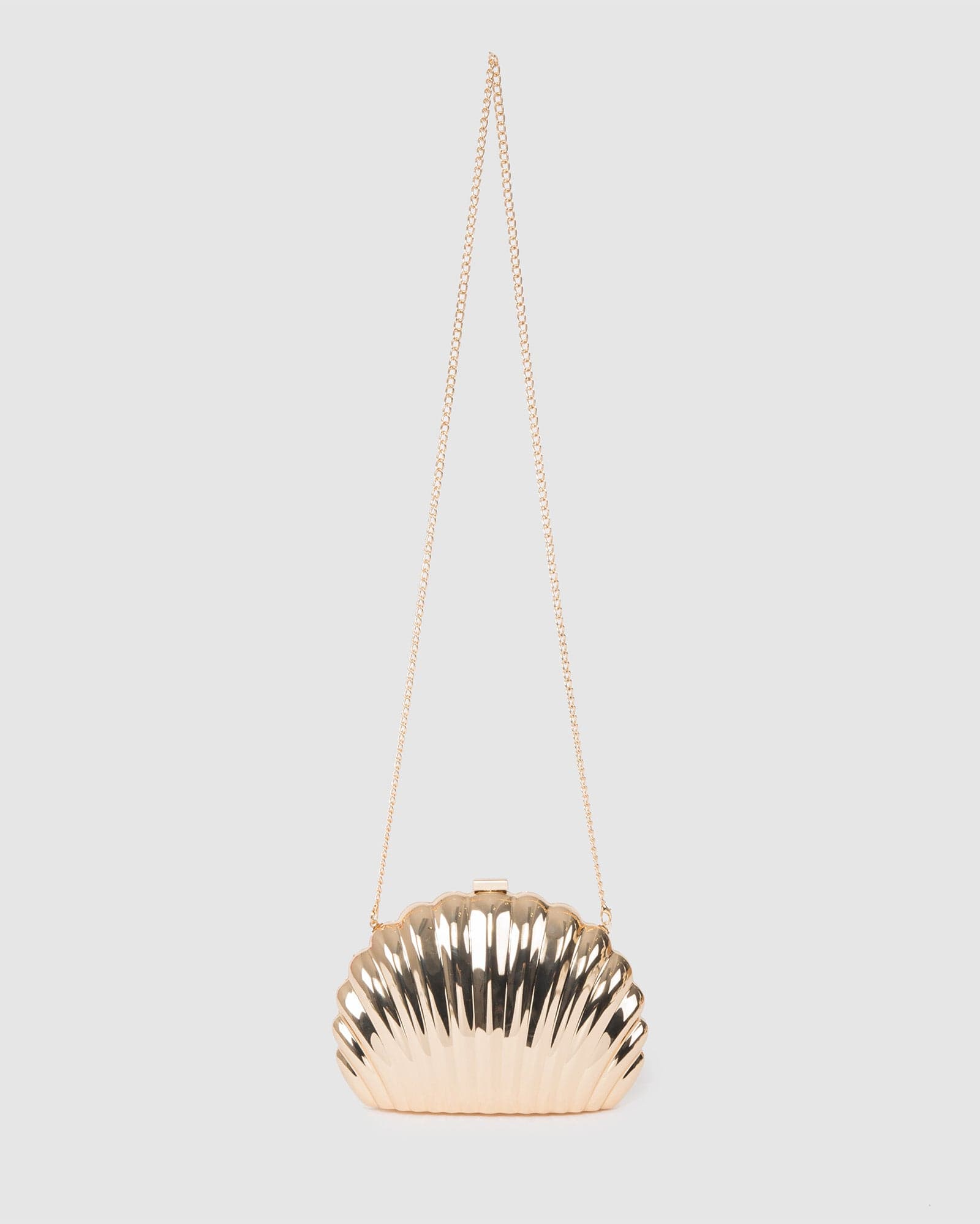 Gold Avana Shell Clutch Bag | colette hayman