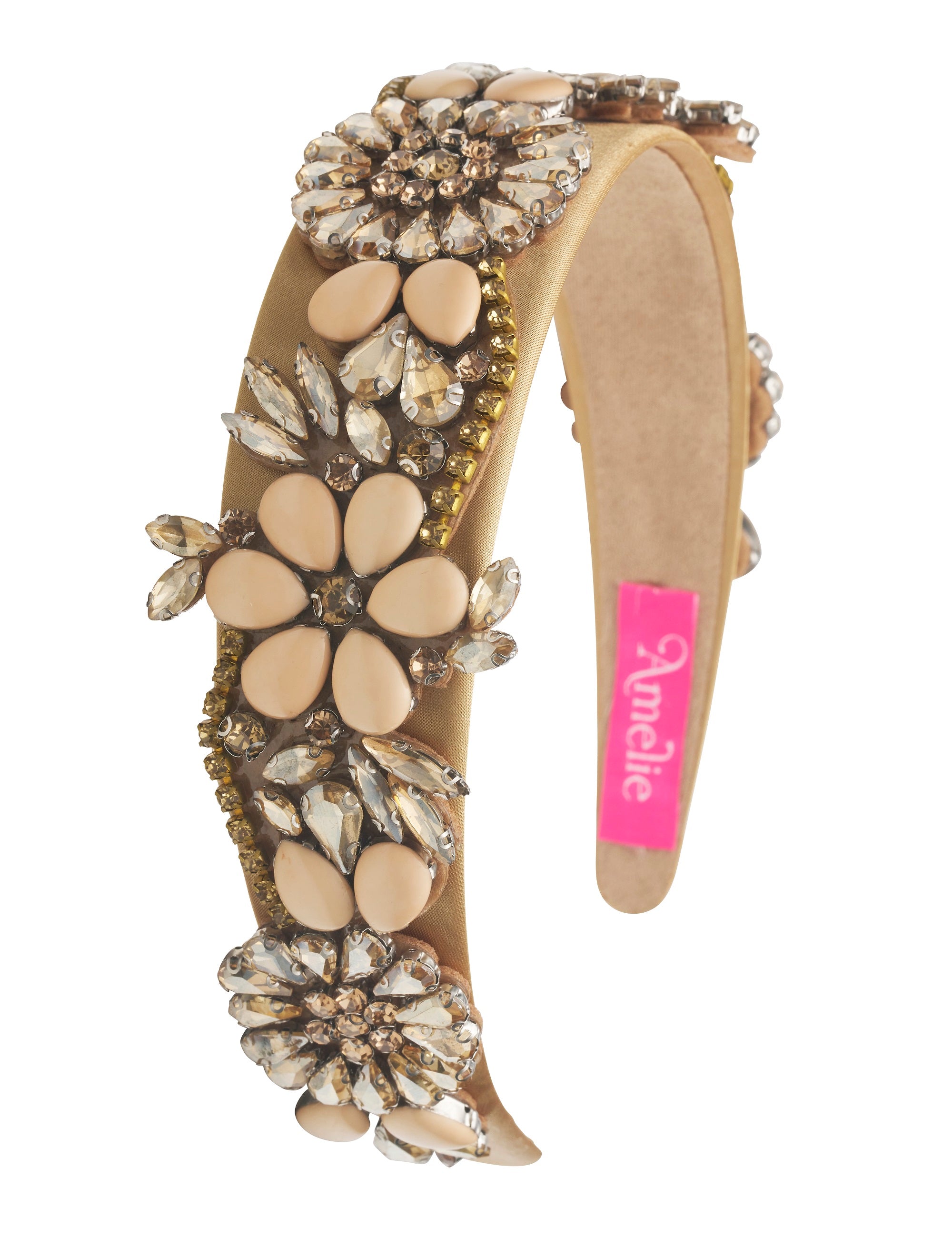 FLORA EMBELLISHED WIDE HEADBAND