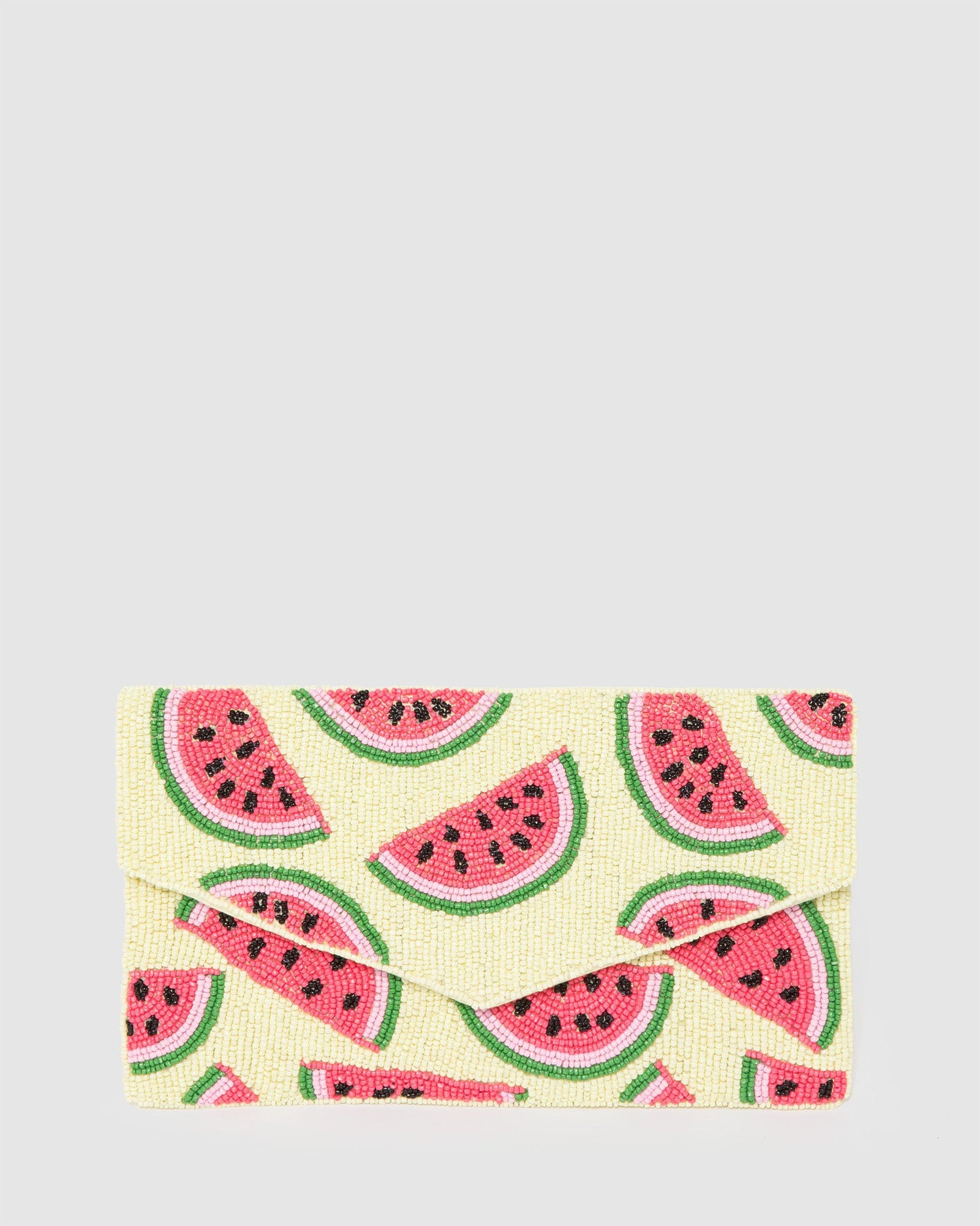 Multi Watermelon Beaded Clutch Bag | colette hayman