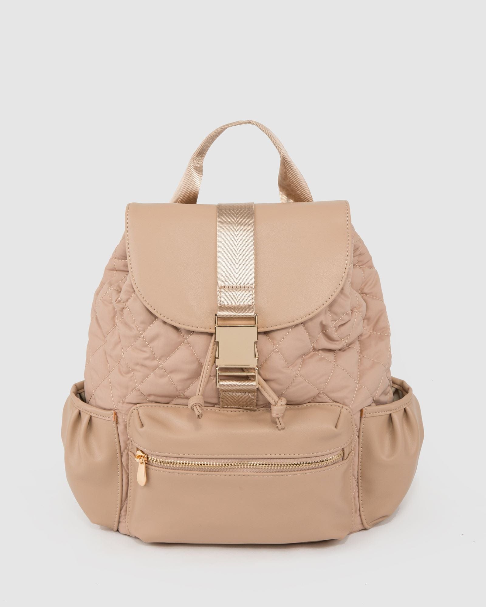 Natural Simone Quilt Backpack | colette hayman