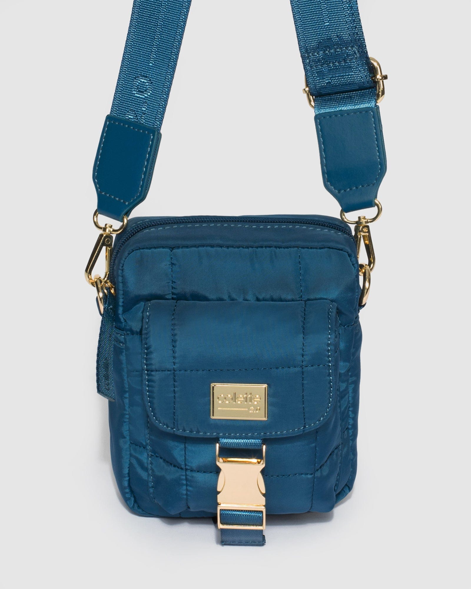 Navy Emma Lock Crossbody Bag | colette hayman
