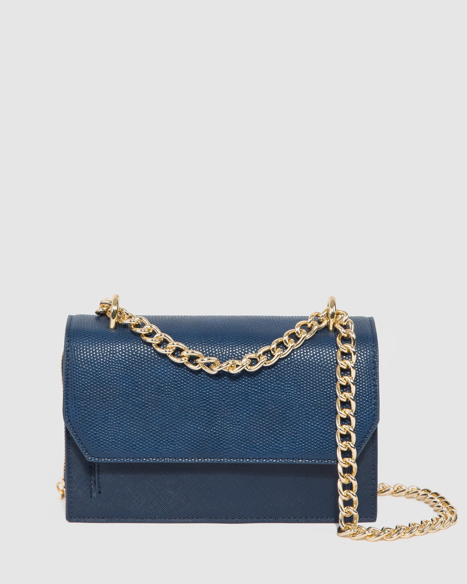 Navy Harper Chain Crossbody Bag | colette hayman