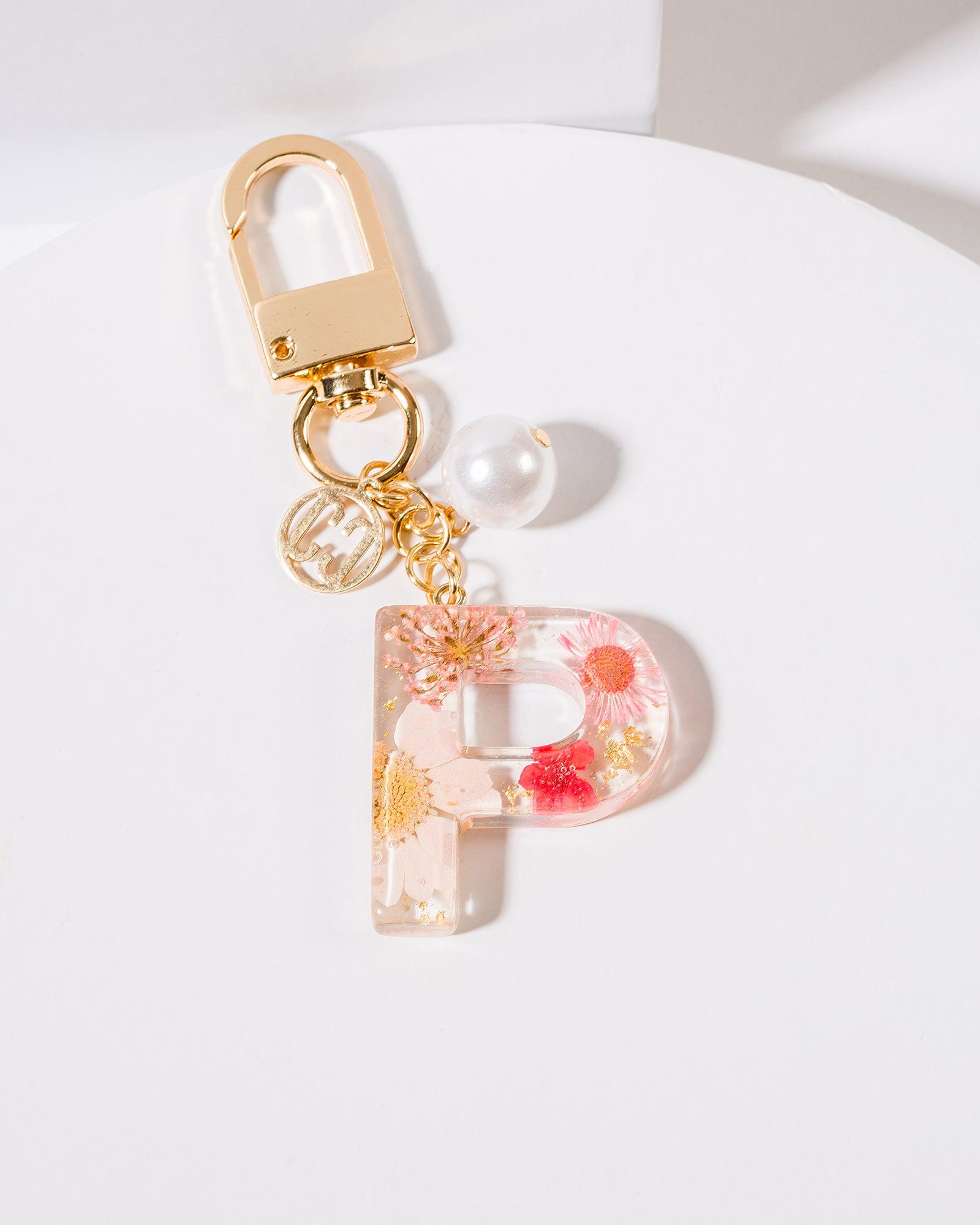 P - Initial Bag Charm Pearl | colette hayman