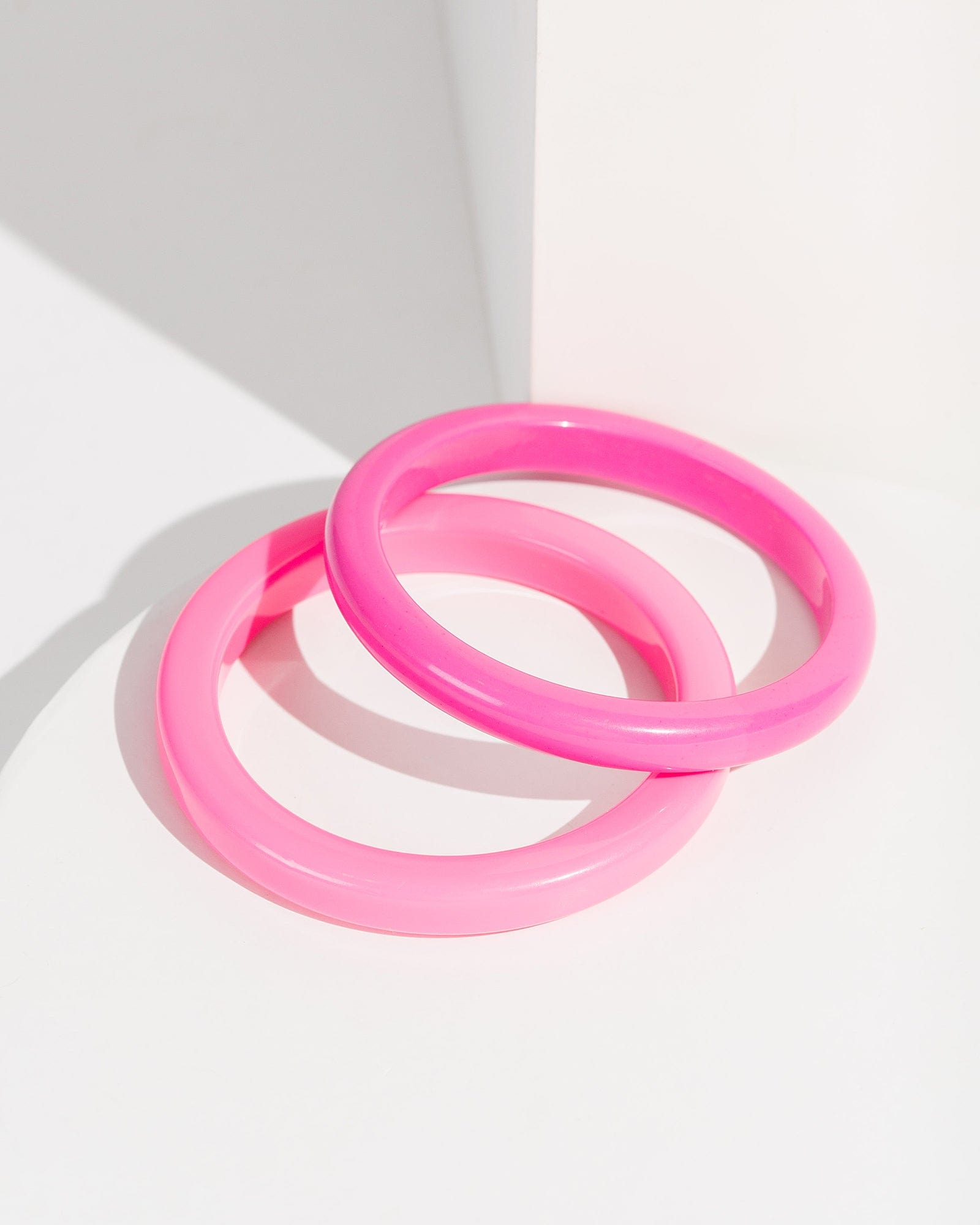 Pink Acrylic Bangle Pack