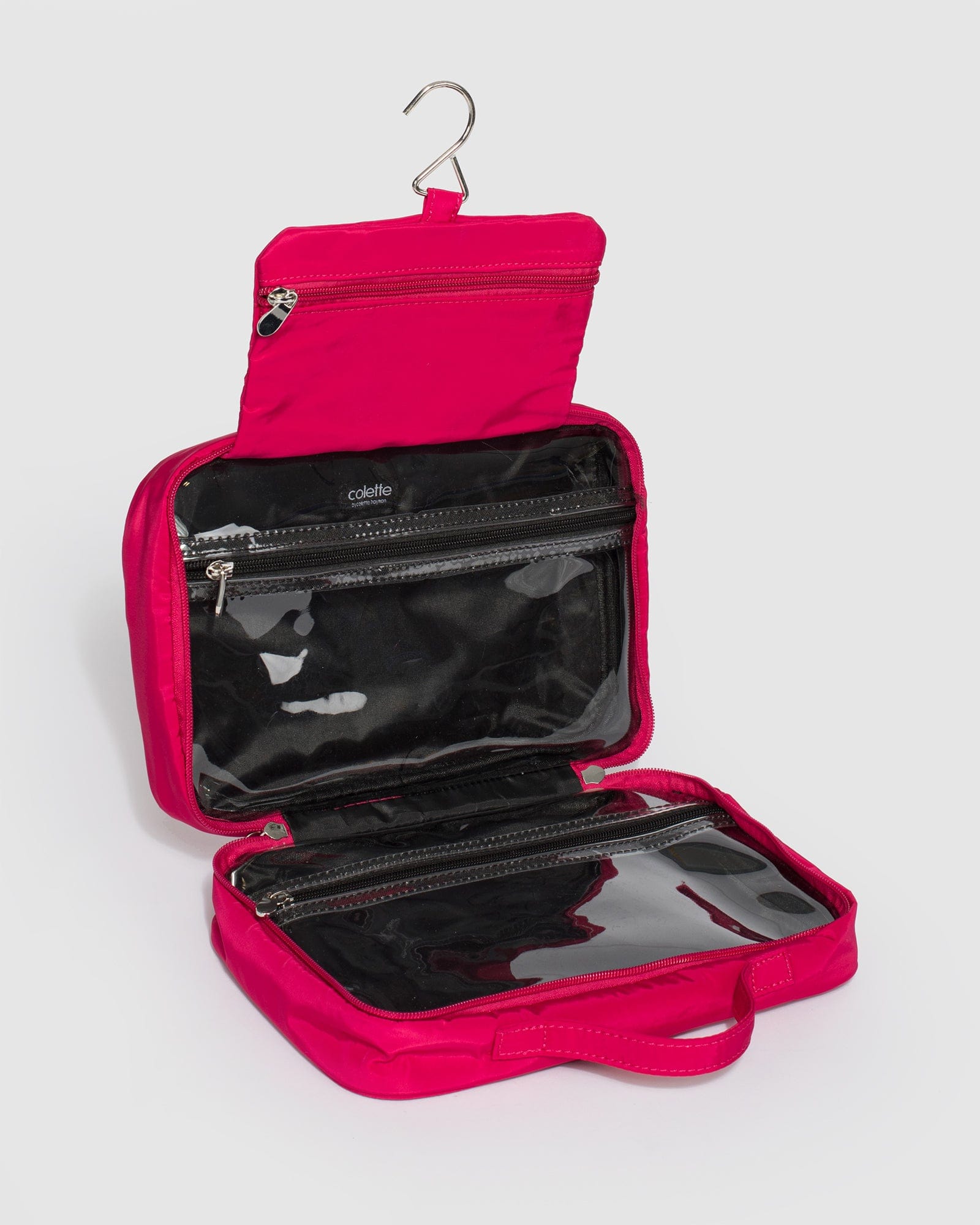 Pink Fold Out Cosmetic Case Online | Colette Hayman