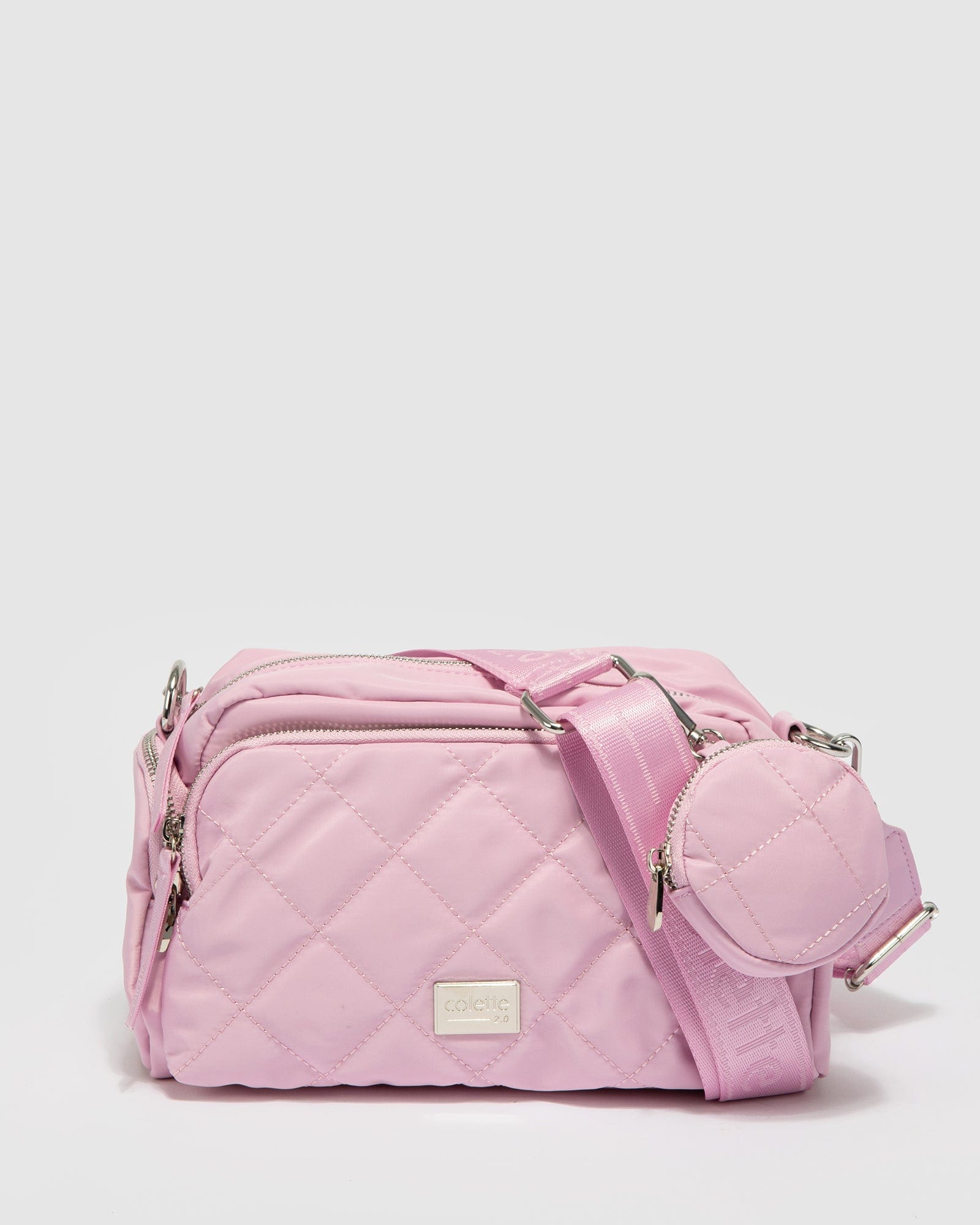 Pink Harper Nylon Crossbody Bag | colette hayman