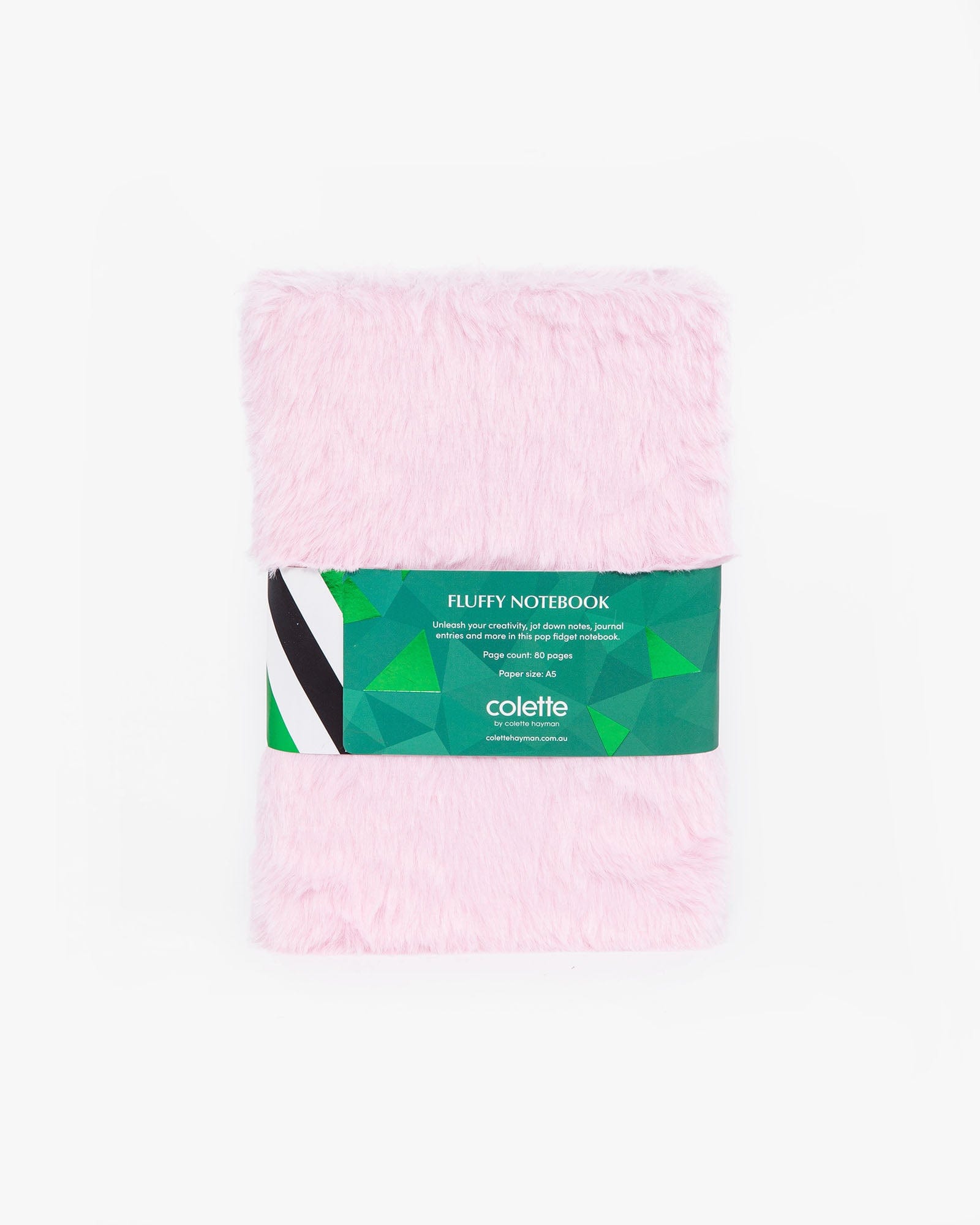 Pink Plain Fluffy Notebook | colette hayman