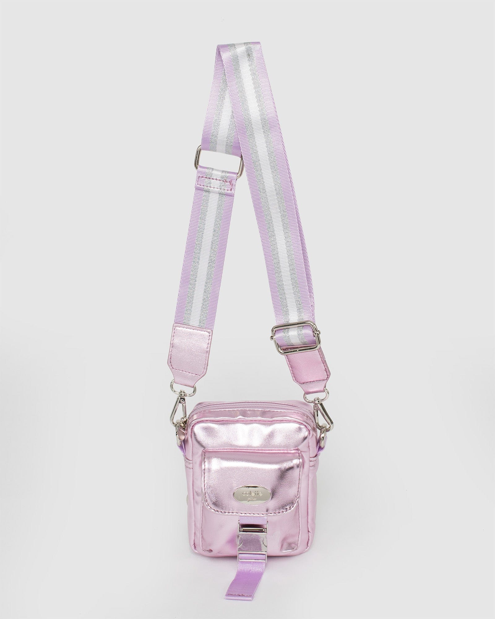Purple Emma Lock Crossbody Bag Online | Colette Hayman
