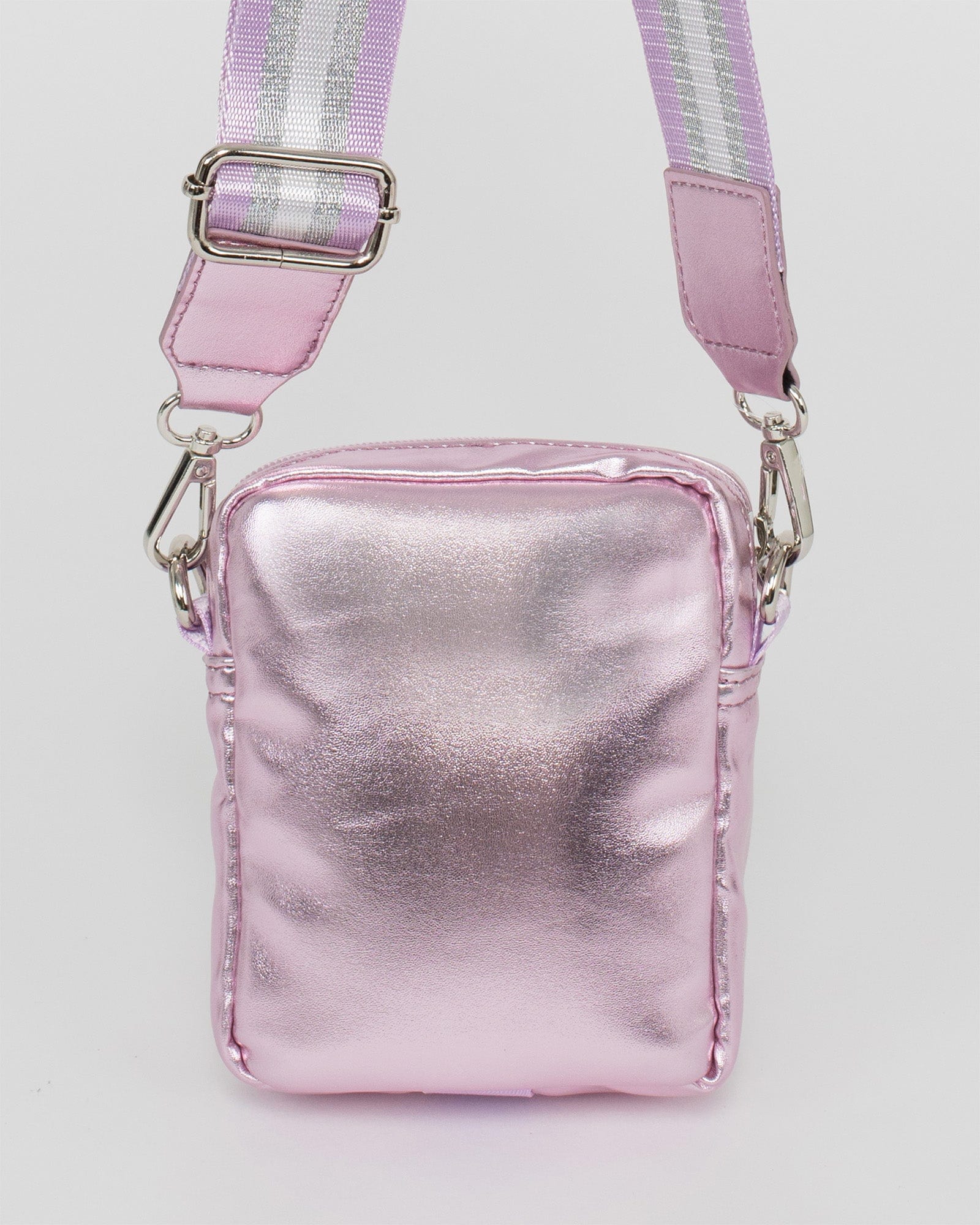 Purple Emma Lock Crossbody Bag Online | Colette Hayman
