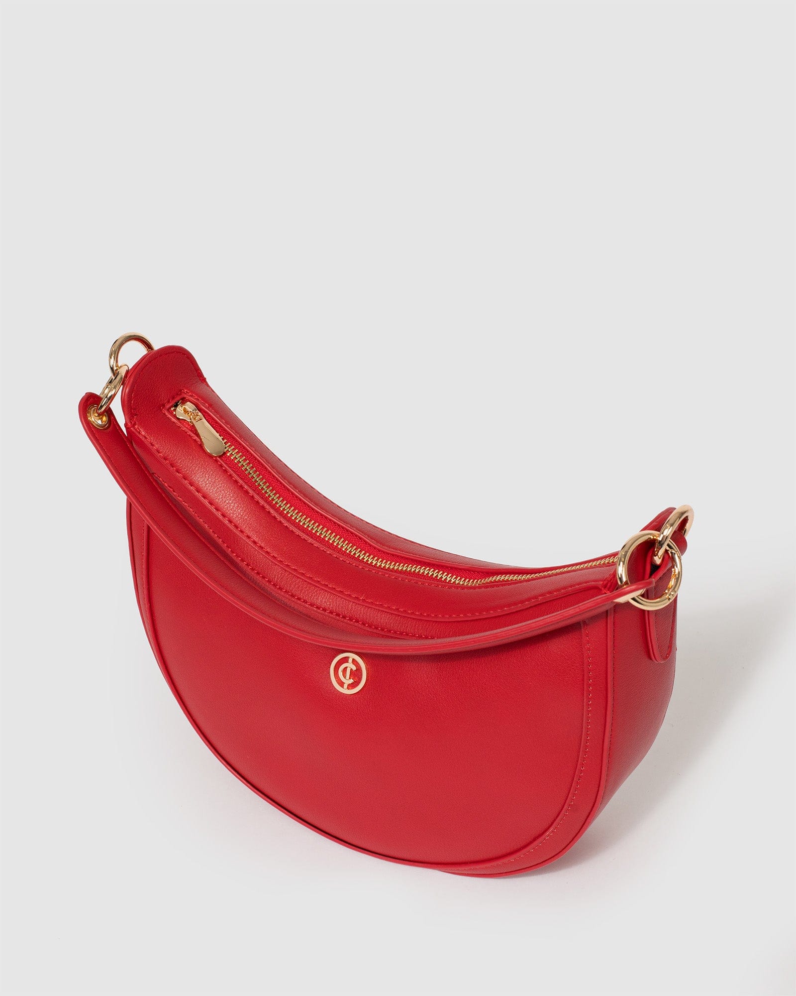 Red Flavia Saddle Bag Online | Colette Hayman