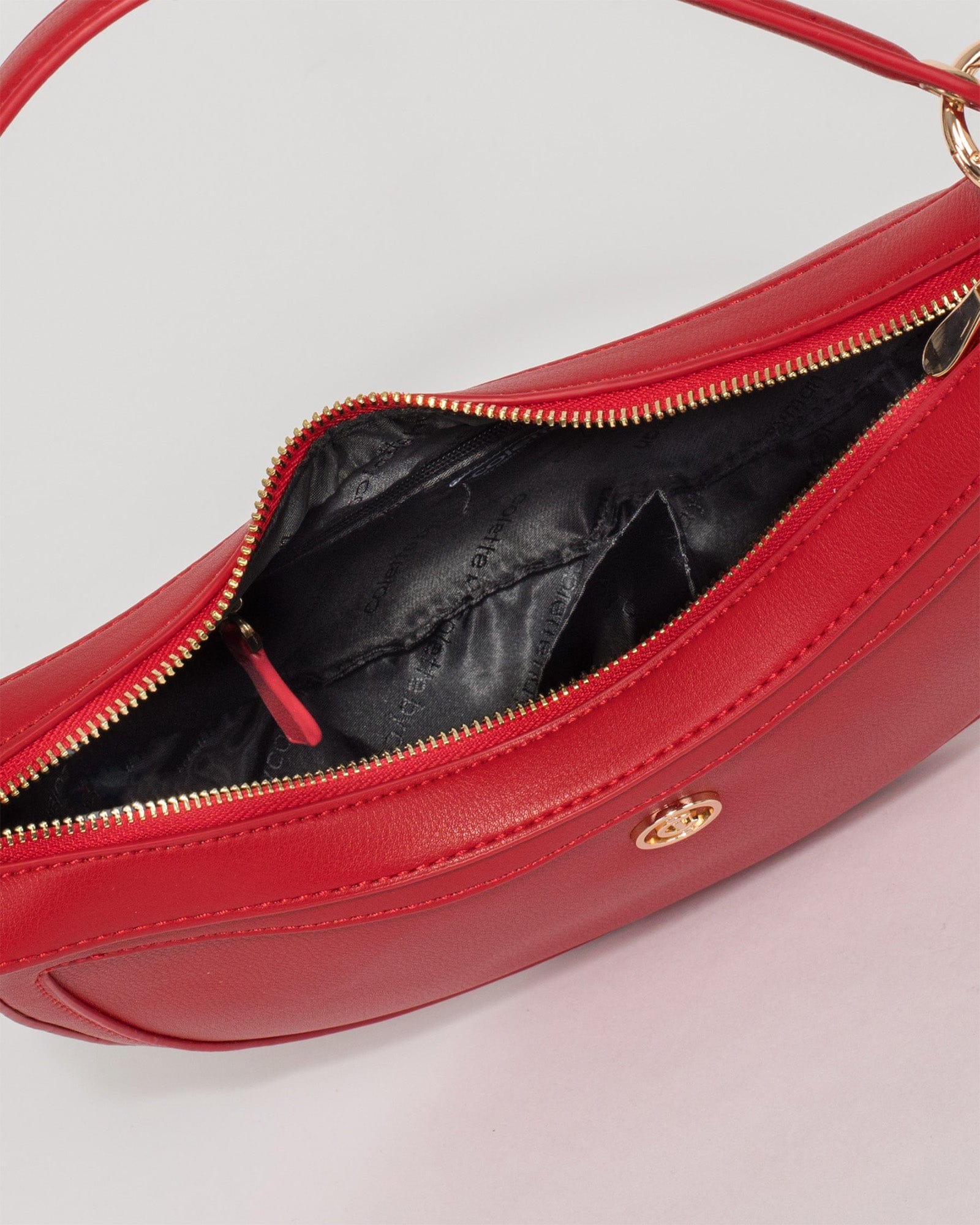 Red Flavia Saddle Bag Online | Colette Hayman