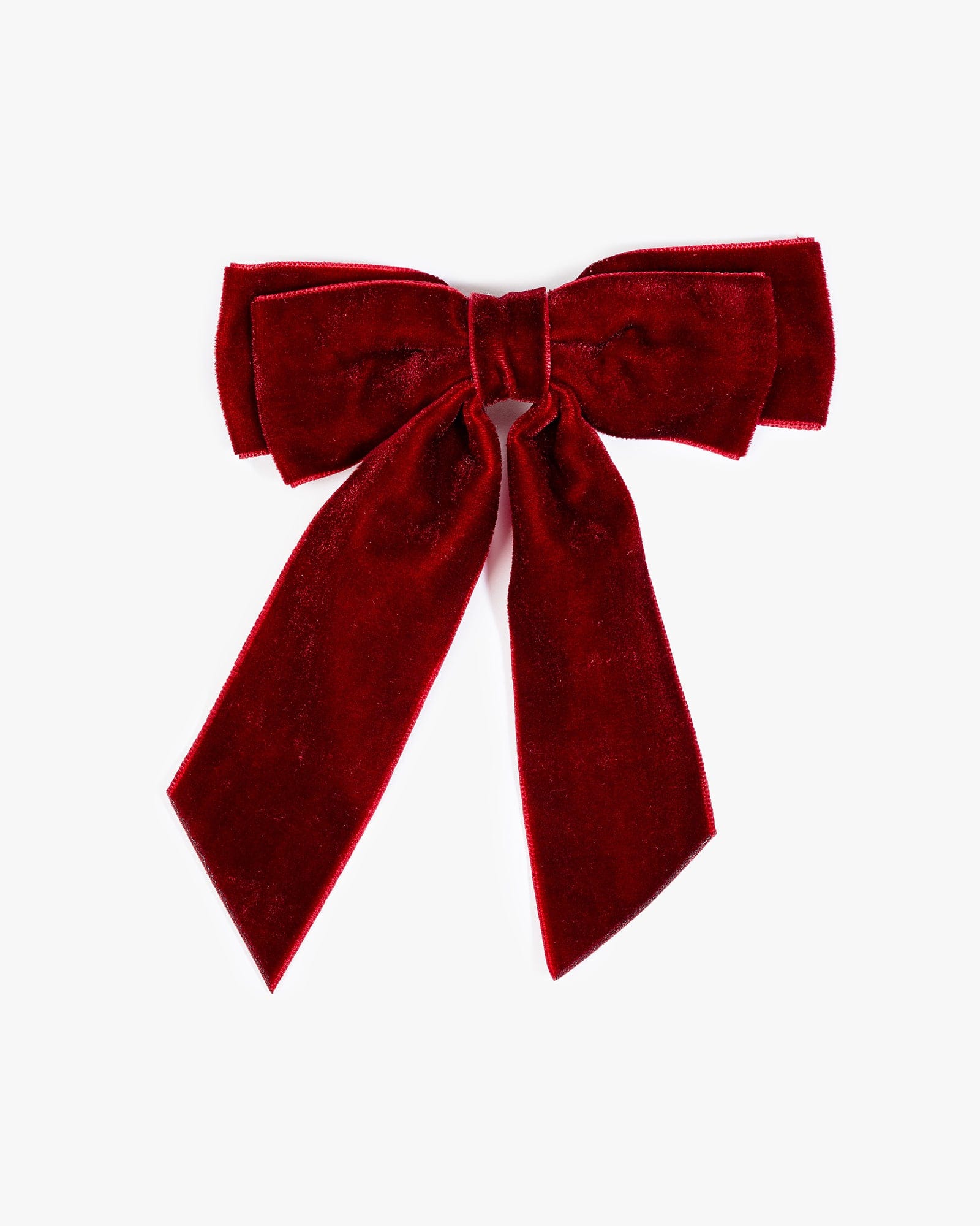 Red Small Red Velvet Hair Bow | colette hayman