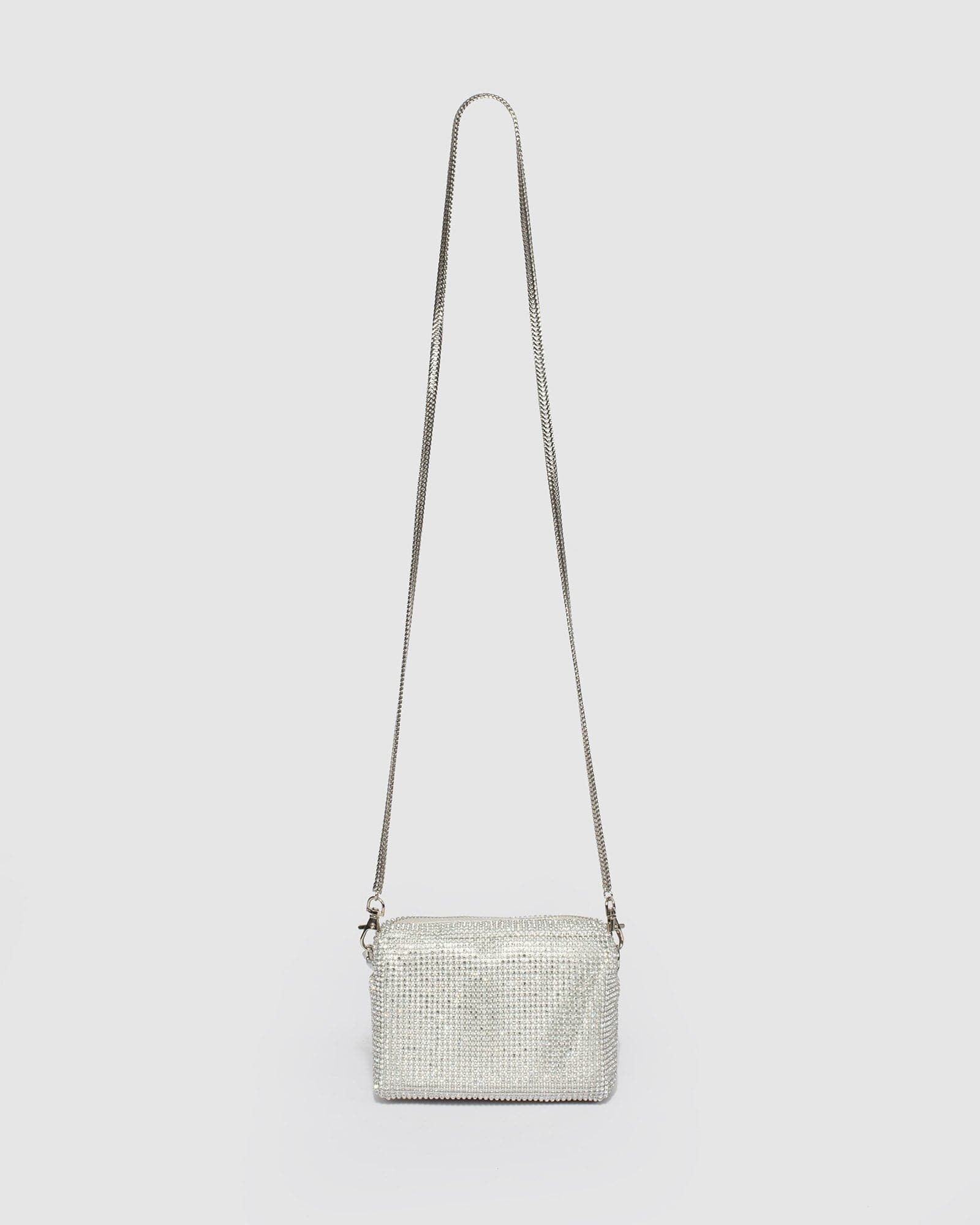 Silver Crystal Suri Bag Online | Colette Hayman