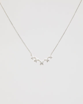 Silver Cubic Zirconia Multi Butterfly Necklace Necklace | colette hayman