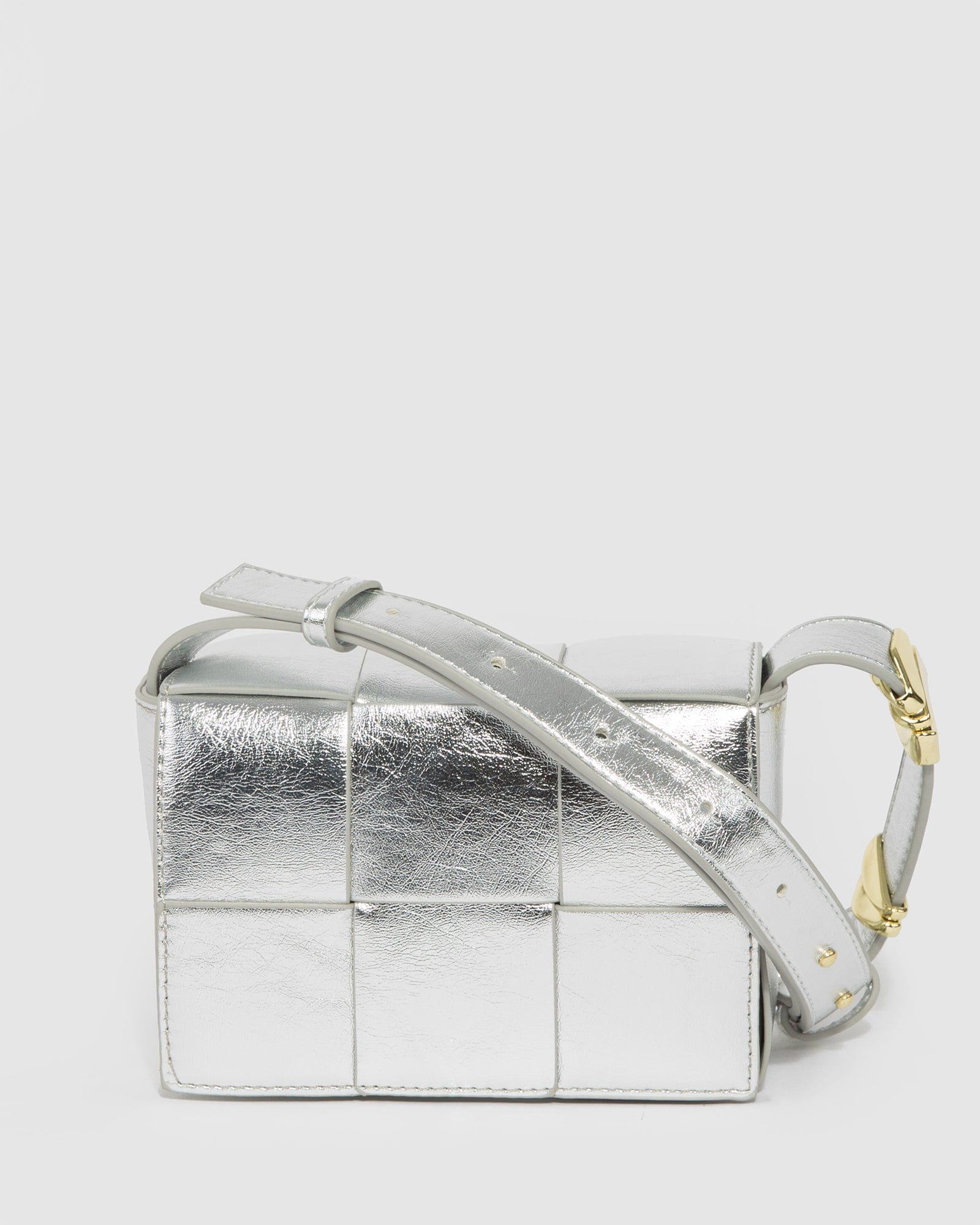 Silver Elena Weave Crossbody | colette hayman
