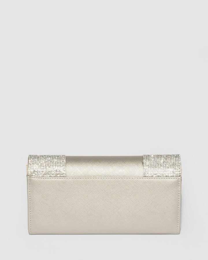 Silver Gemma Crystal Wallet Online | Colette Hayman