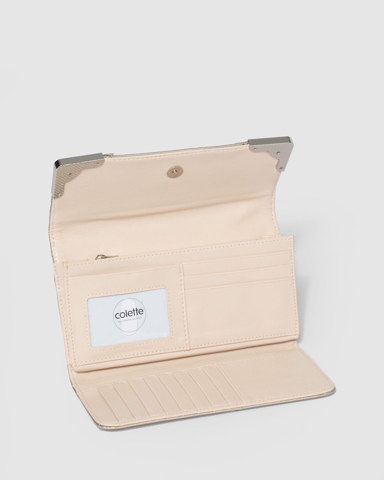 Silver Gemma Crystal Wallet Online | Colette Hayman