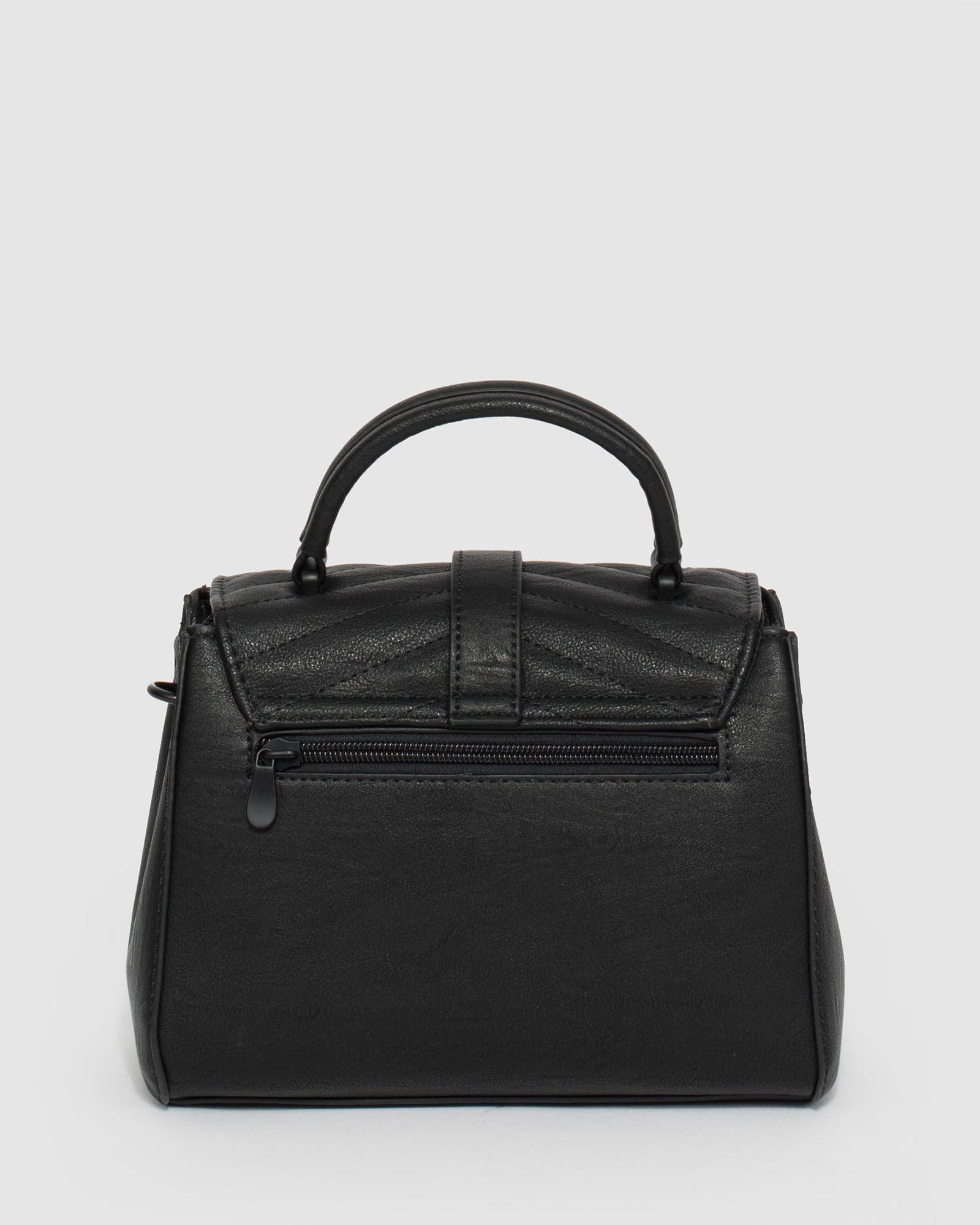 Black Alix Lock Top Handle Bag Online | Colette Hayman