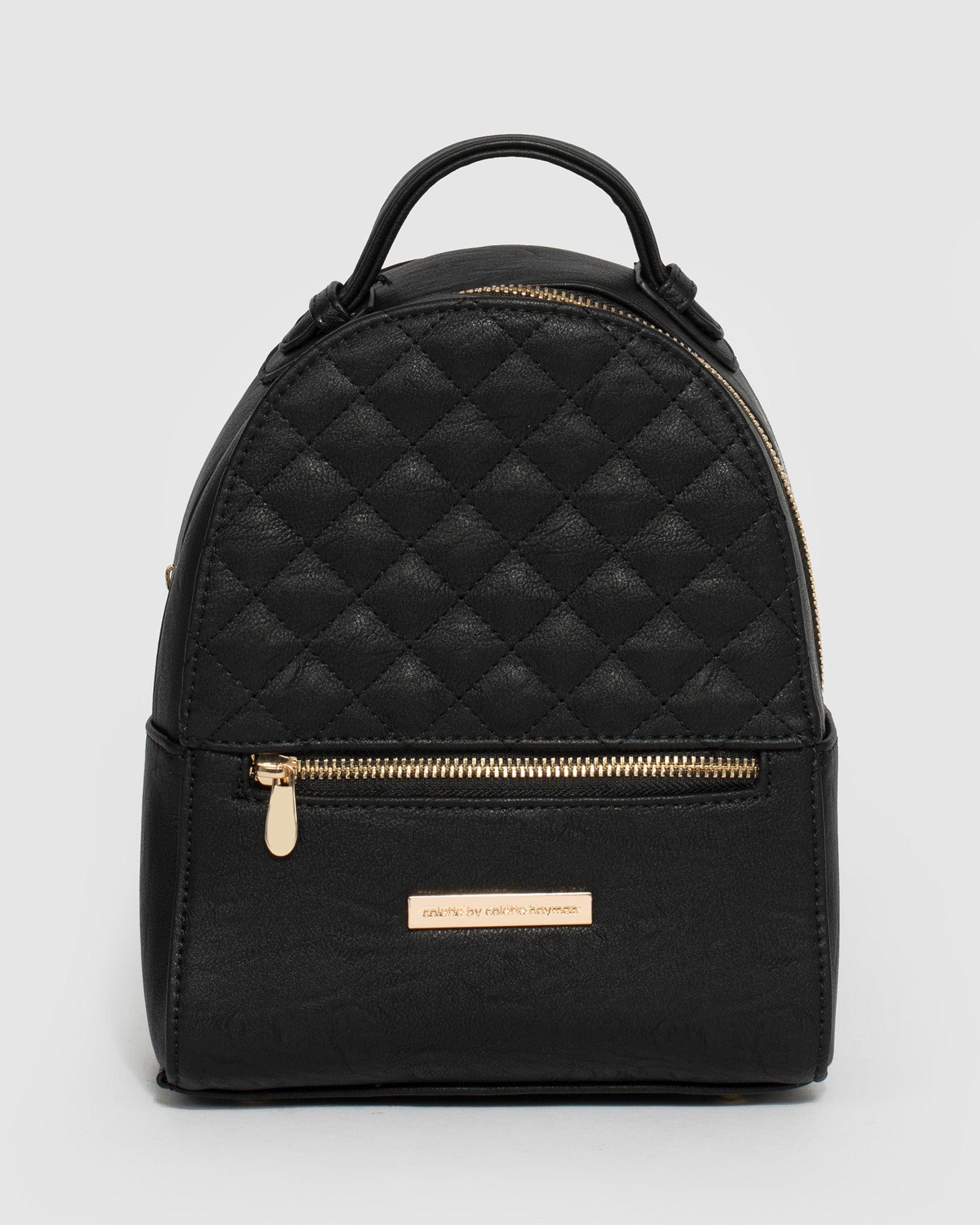 Black Bianca Diamond Quilt Backpack