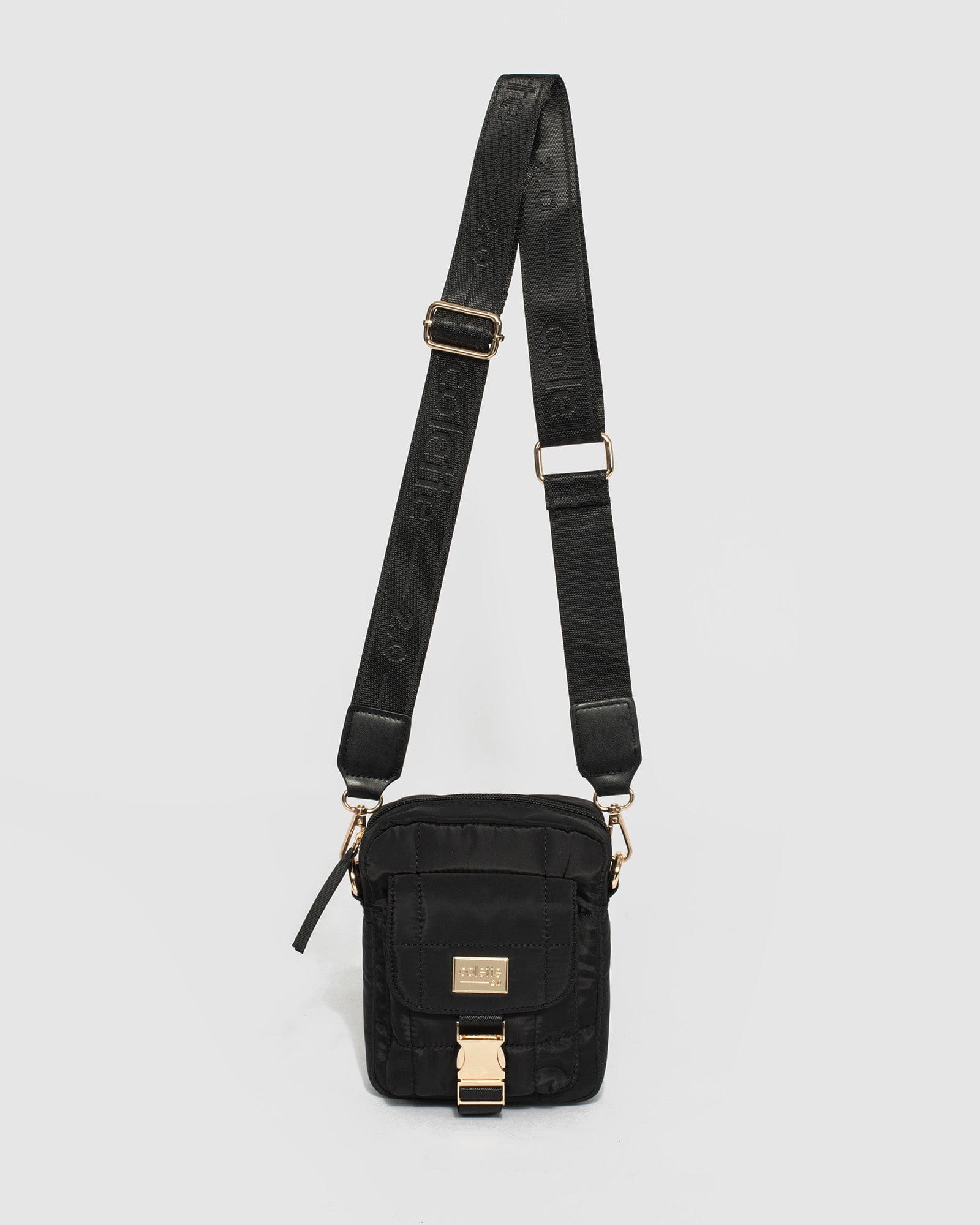 Black Emma Lock Crossbody Bag – colette by colette hayman