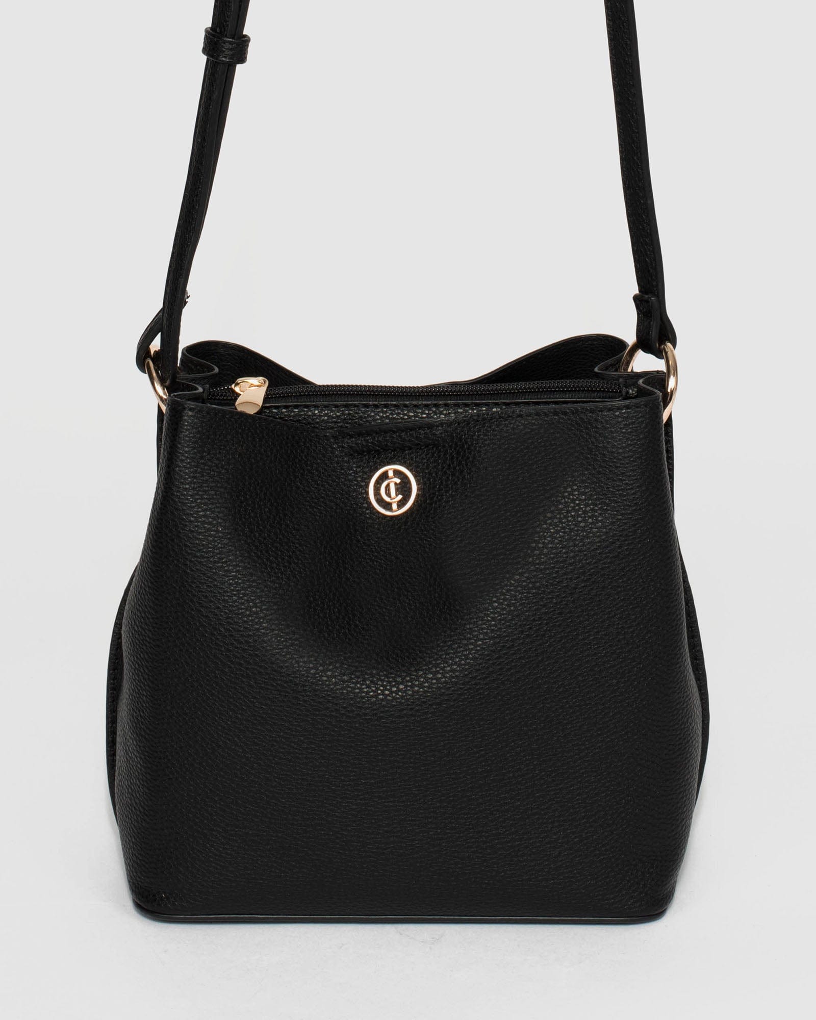 Black Harsha Disc Bucket Bag