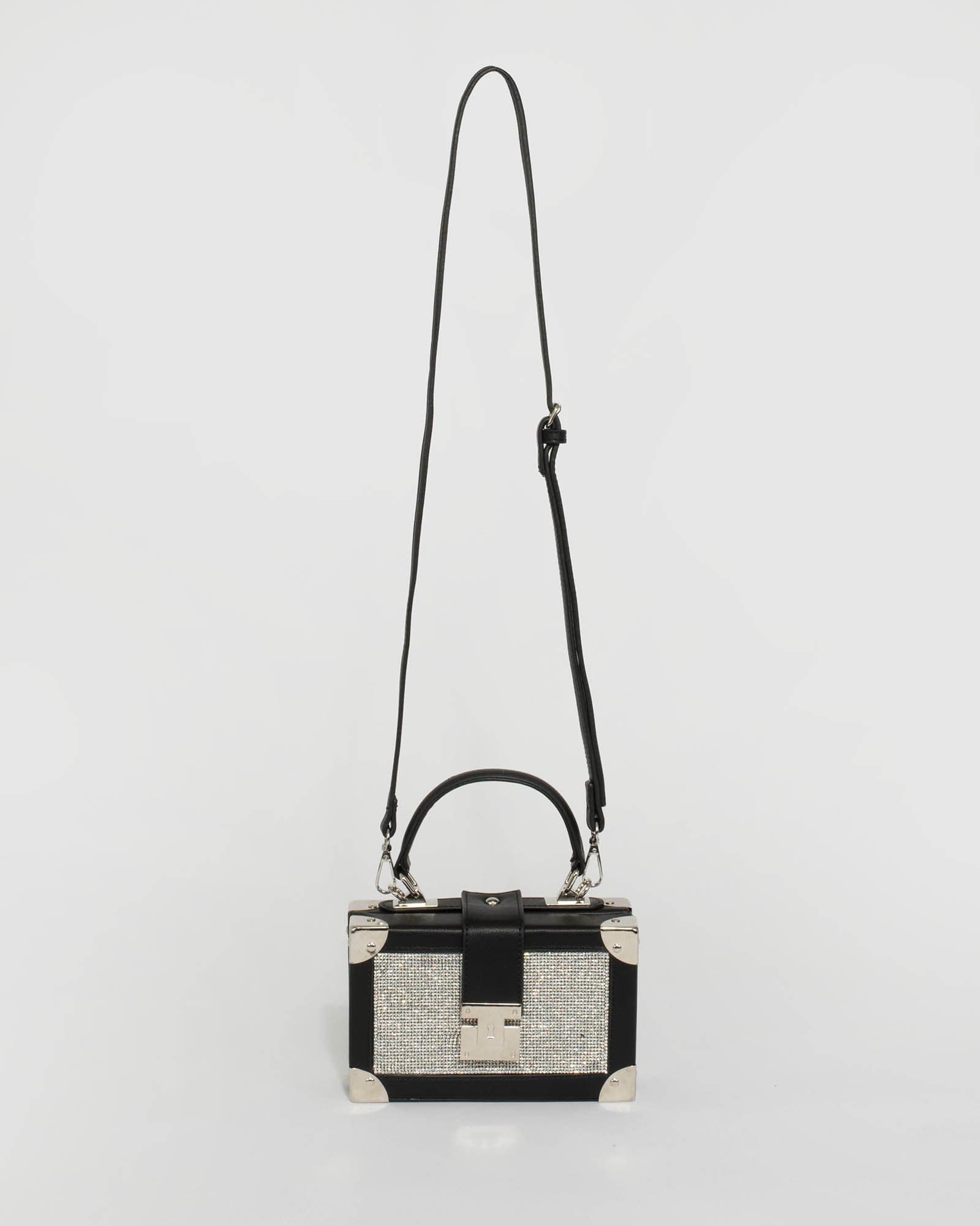 Black Kendall Lock Trunk Bag Online | Colette Hayman