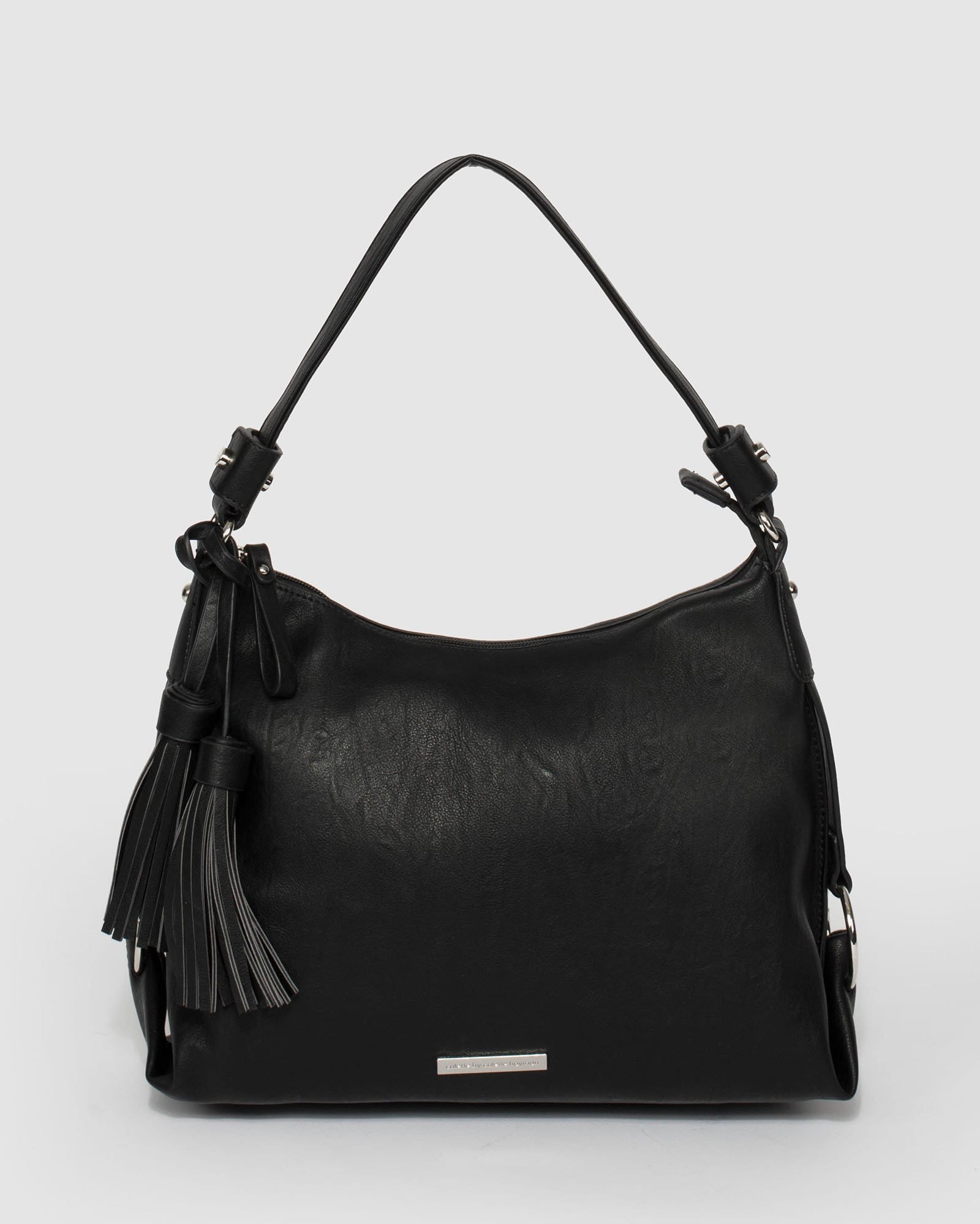 Black Slouch Tote Bag