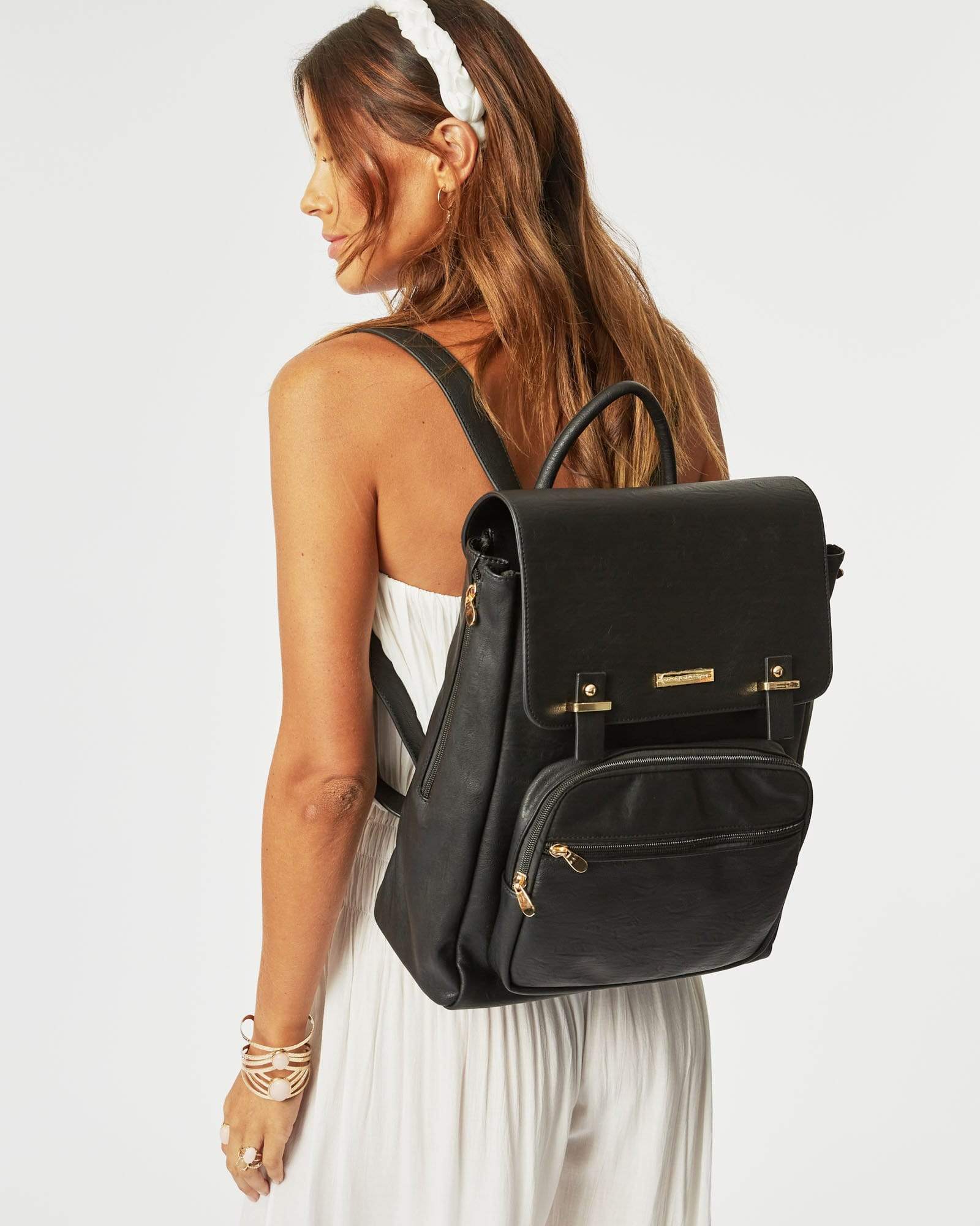 Black Sam Day Backpack Online | Colette Hayman