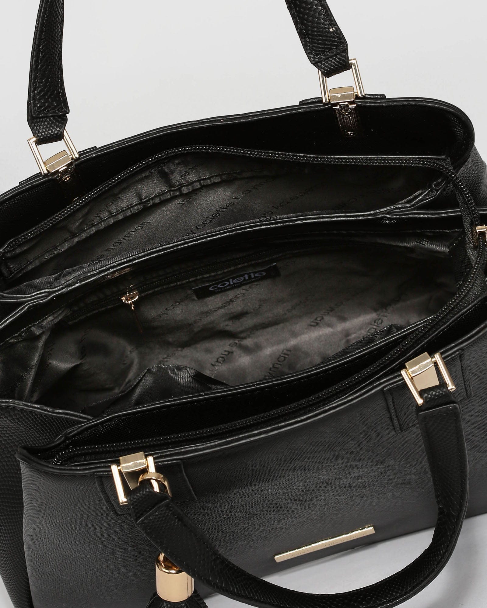 Black Toni Tassel Tote Bag Online