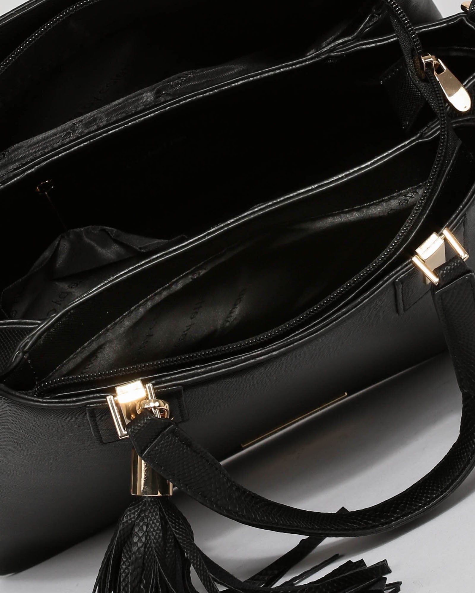 Black Toni Tassel Tote Bag Online