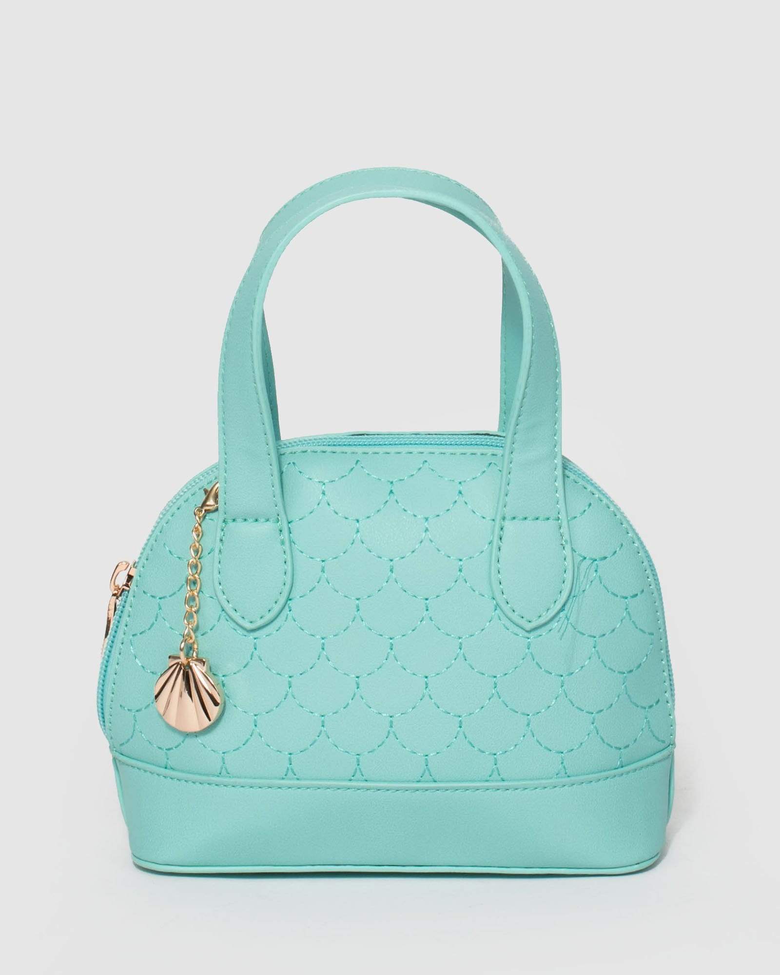 Blue Kids Monica Shell Bag Online | Colette Hayman