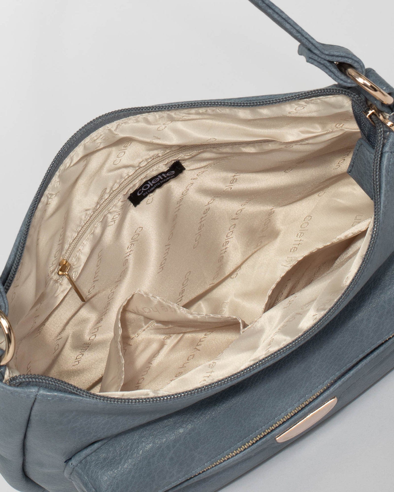 Blue Laura Disc Slouch Bag Online | Colette Hayman