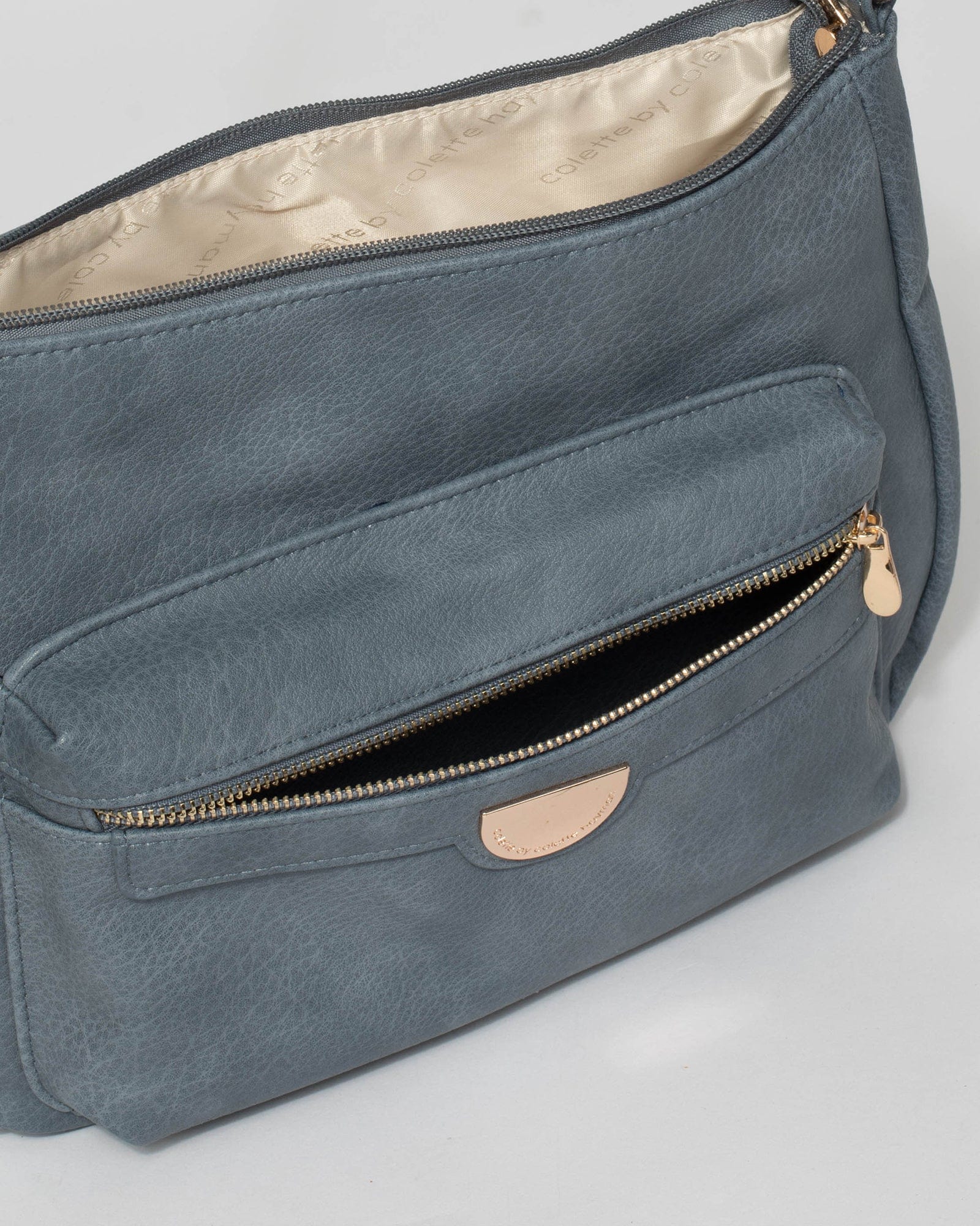 Blue Laura Disc Slouch Bag Online | Colette Hayman