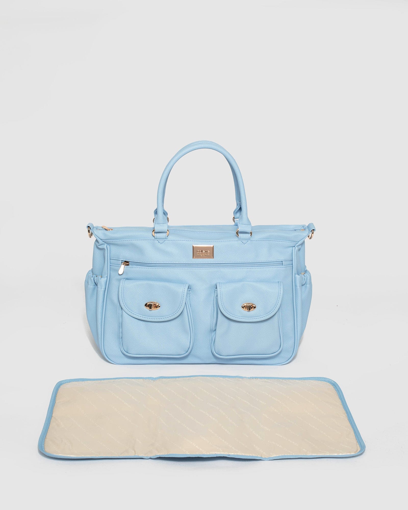 Blue Pu Baby Travel Bag