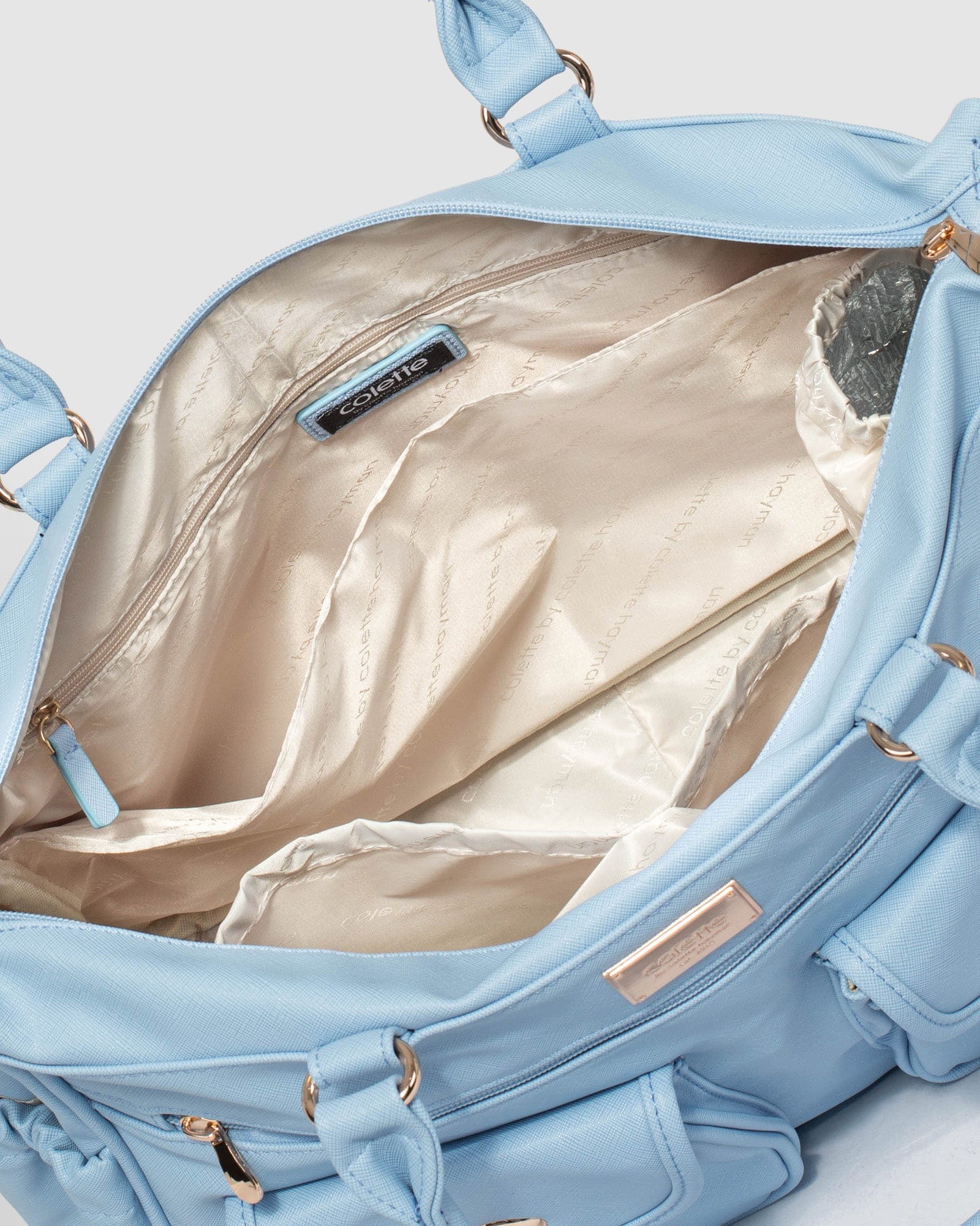 Blue Pu Baby Travel Bag