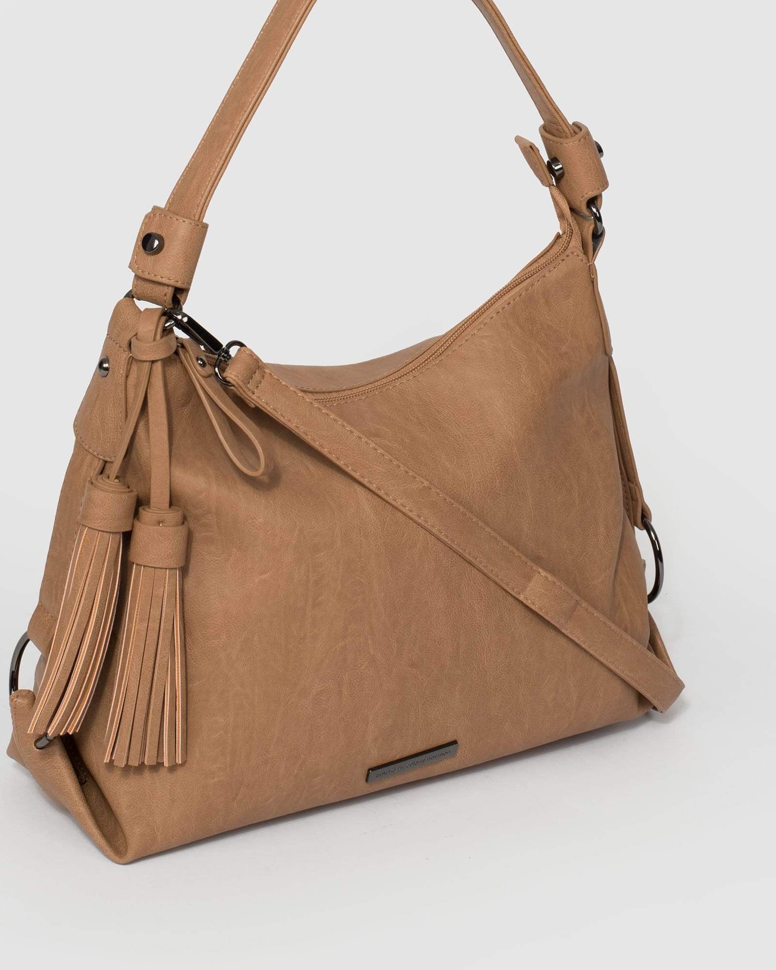 Caramel Natalie Slouch Tote Bag