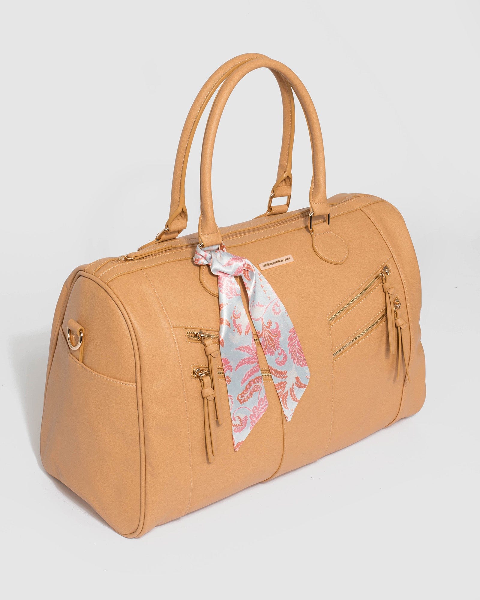 Caramel Tali Zip Weekender Online | Colette Hayman
