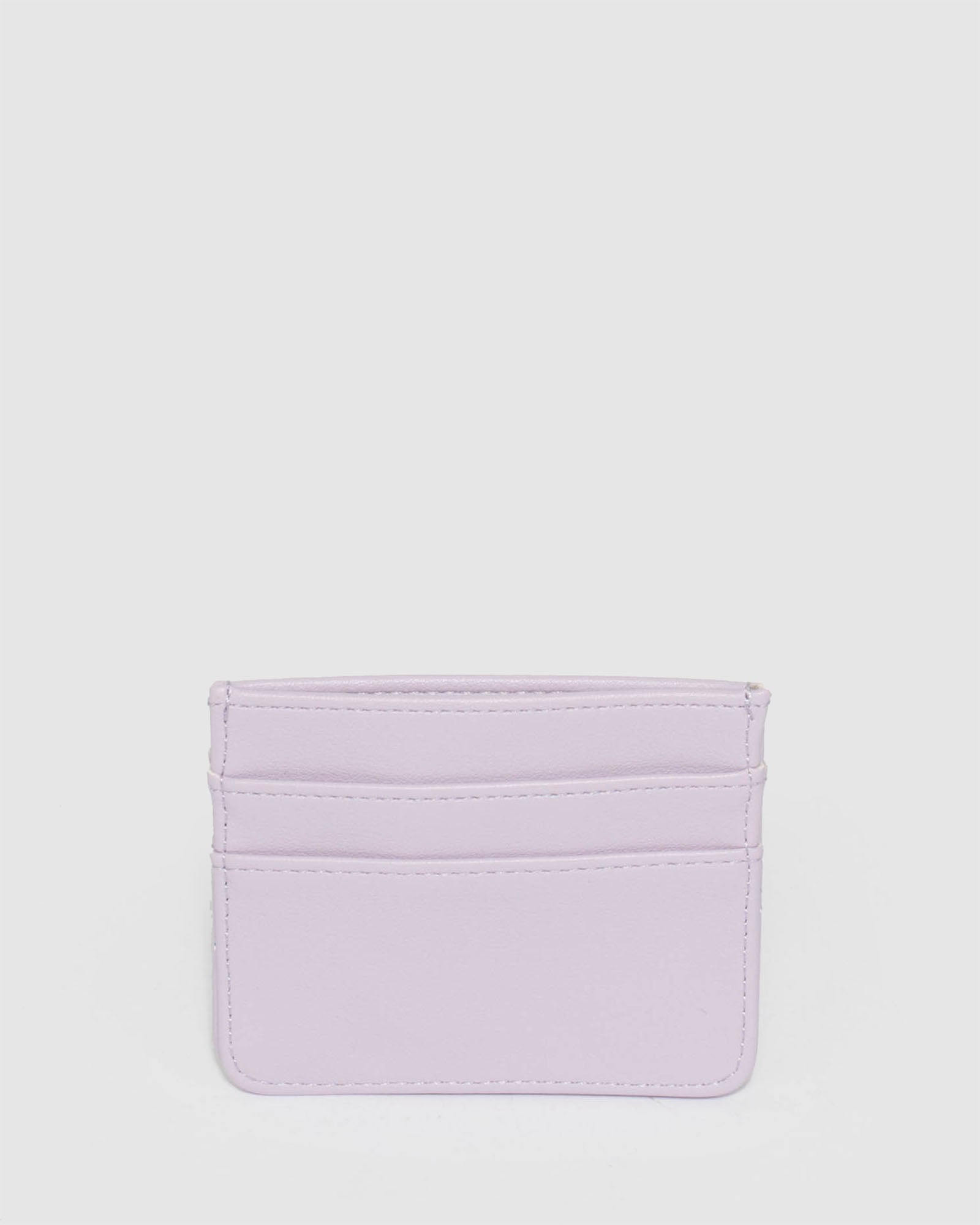 Chiara Quilted Purple Card Holder Purse