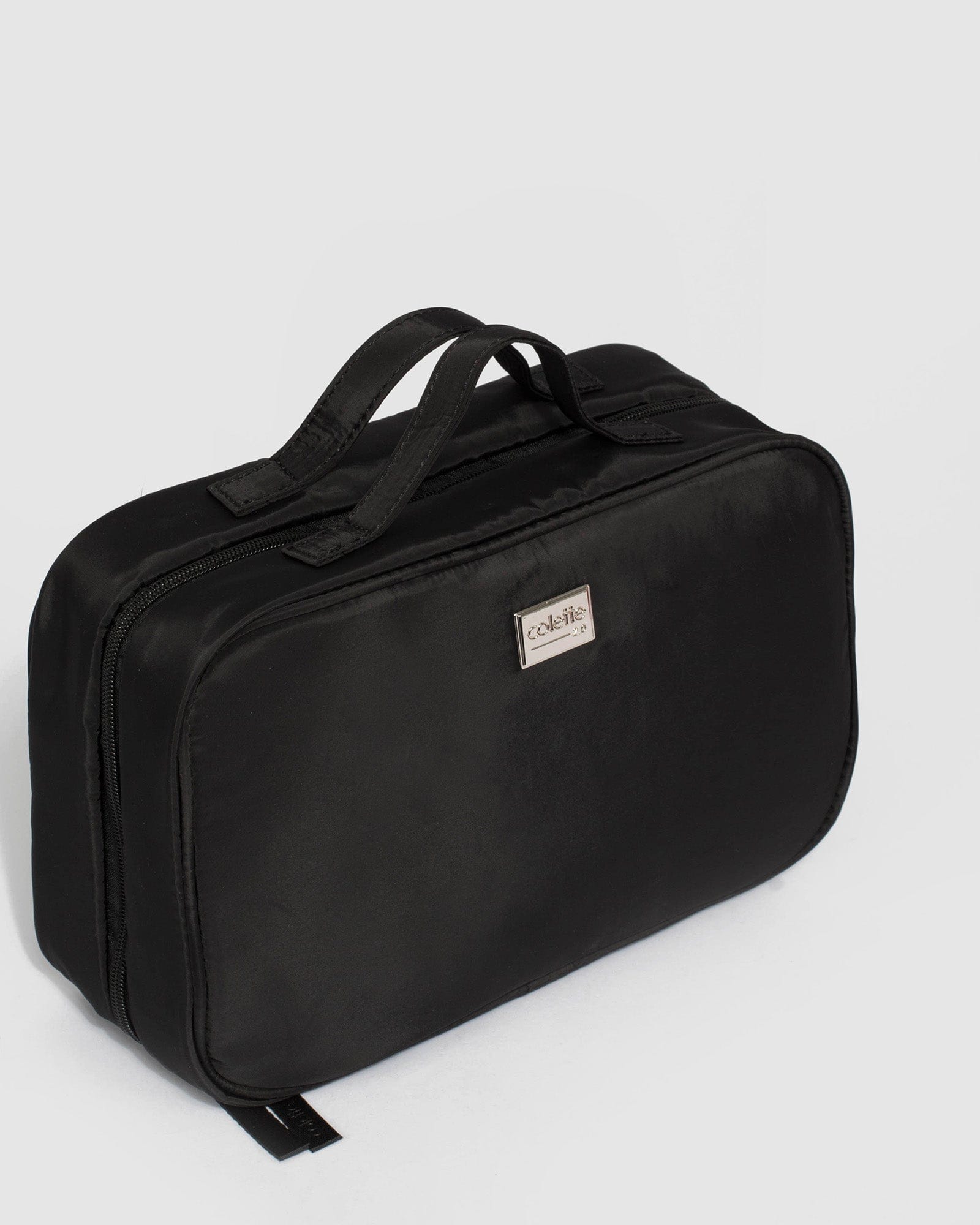 Fold Out Black Cosmetic Case