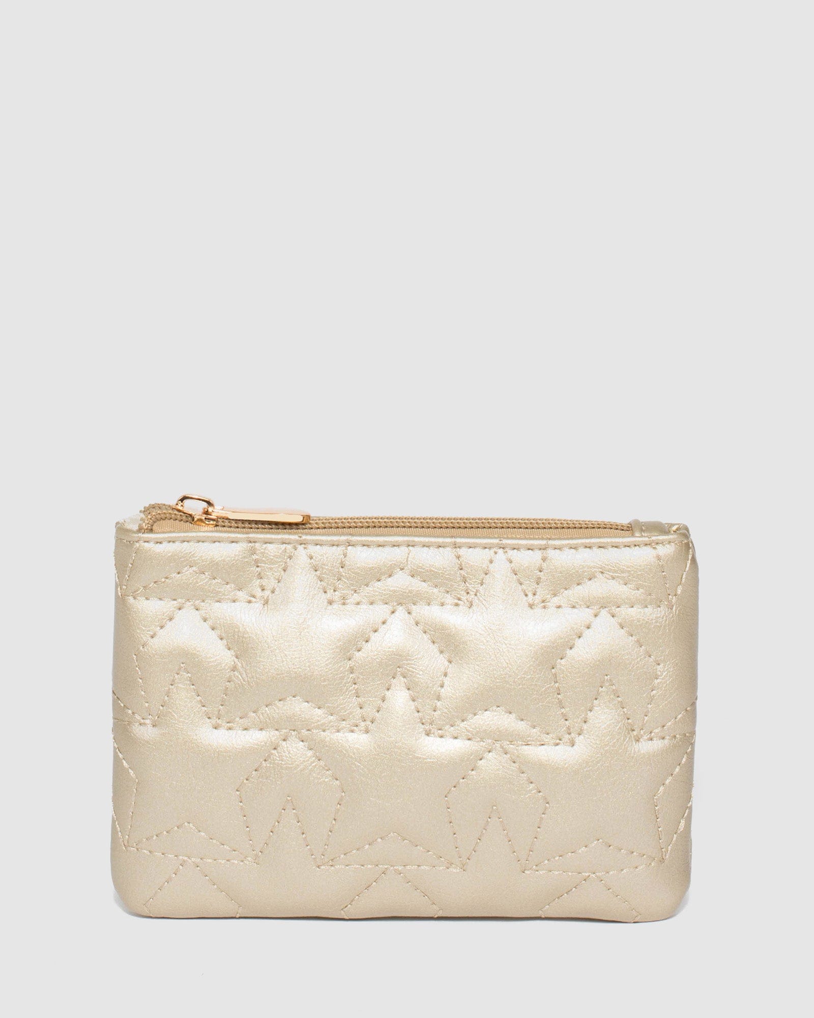 Gold Sia Star Quilted Coin Purse