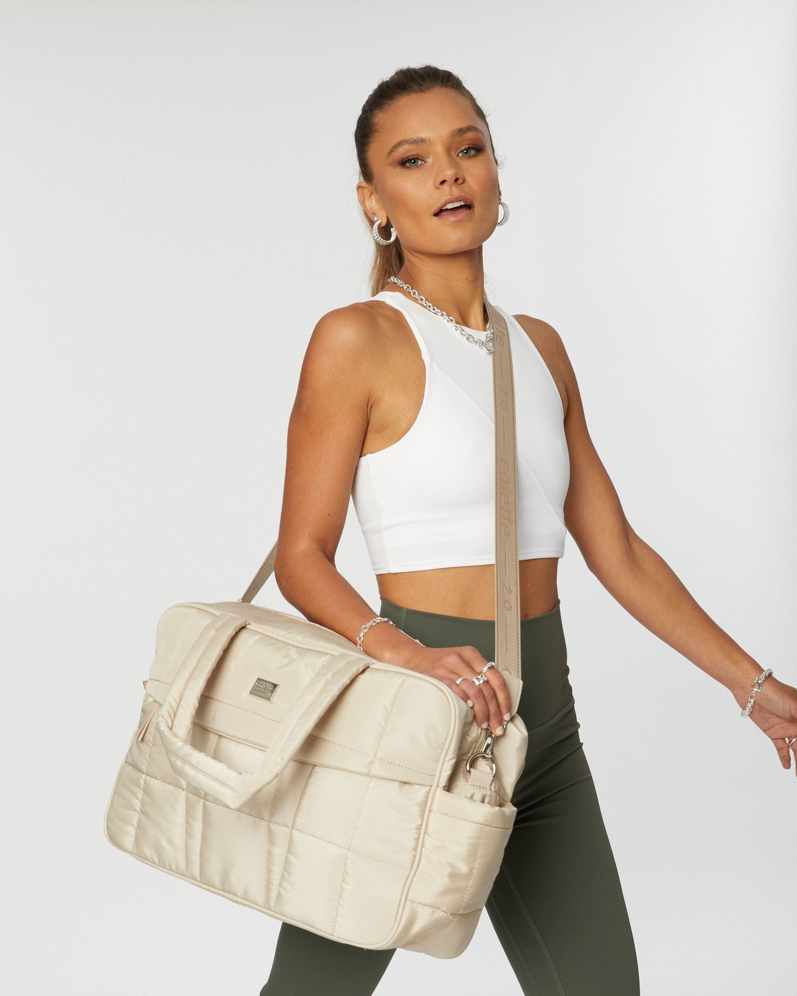 Ivory Ash Duffle Workout Bag