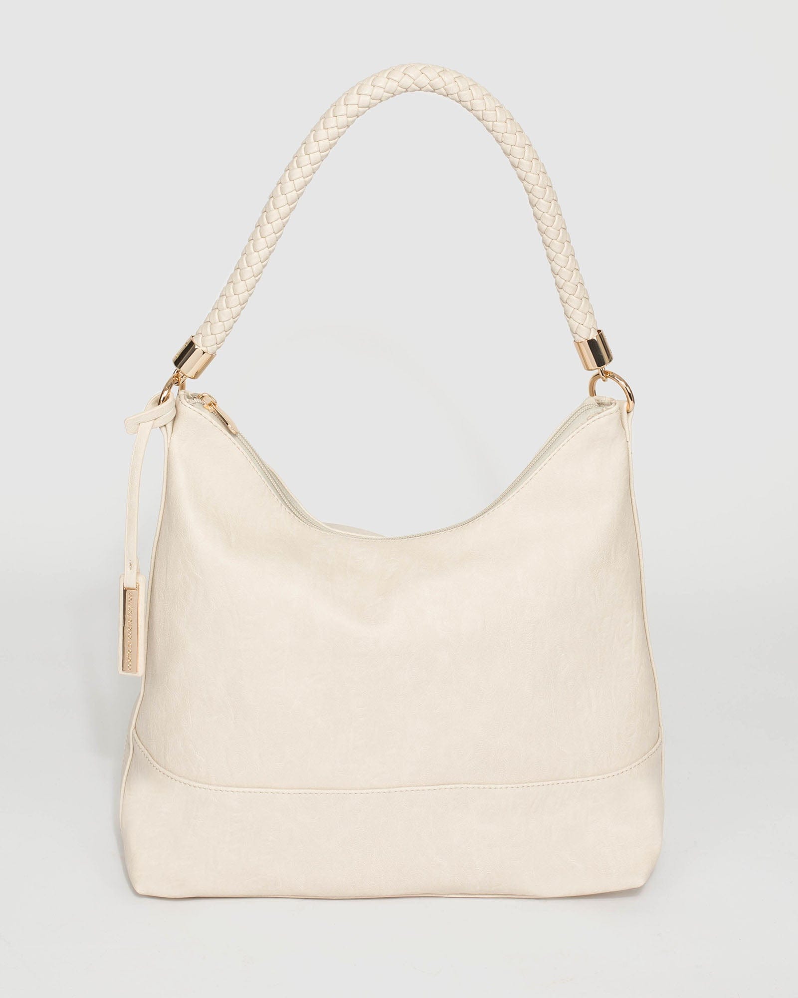 Ivory Nina Tag Slouch Bag Online | Colette Hayman