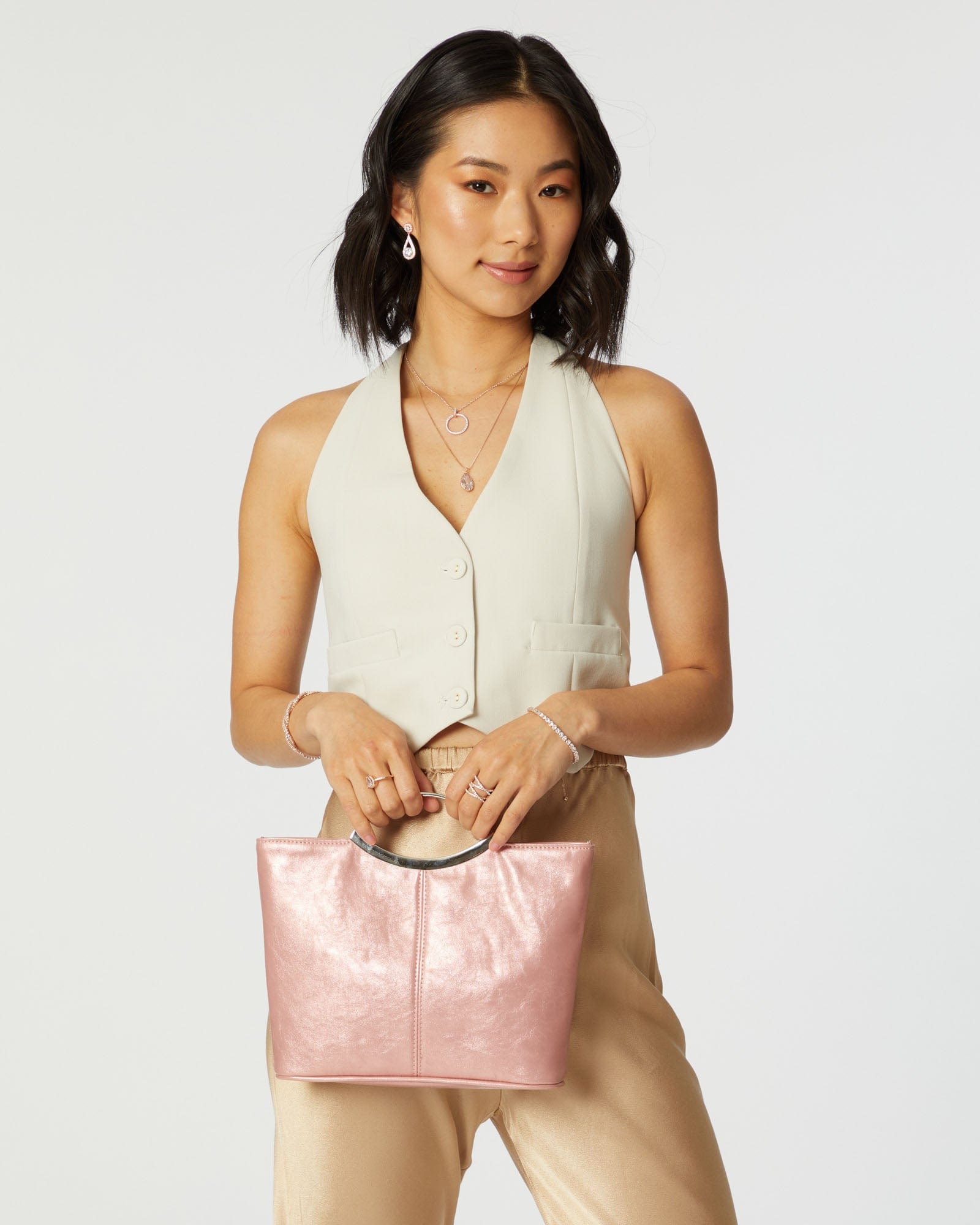 Jessie Pink Clutch Bag