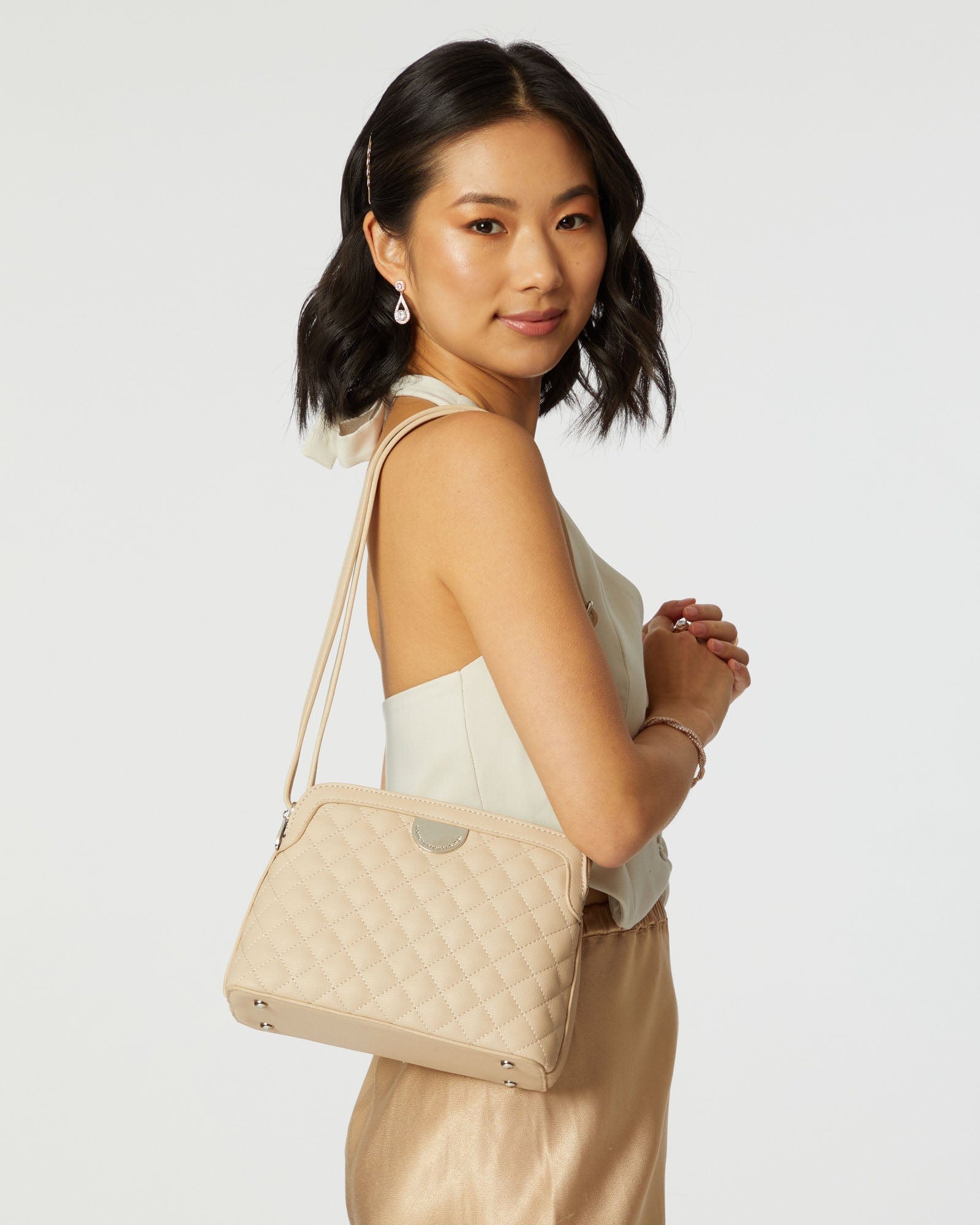 Joanna Quilt Natural Crossbody Bag – colette by colette hayman